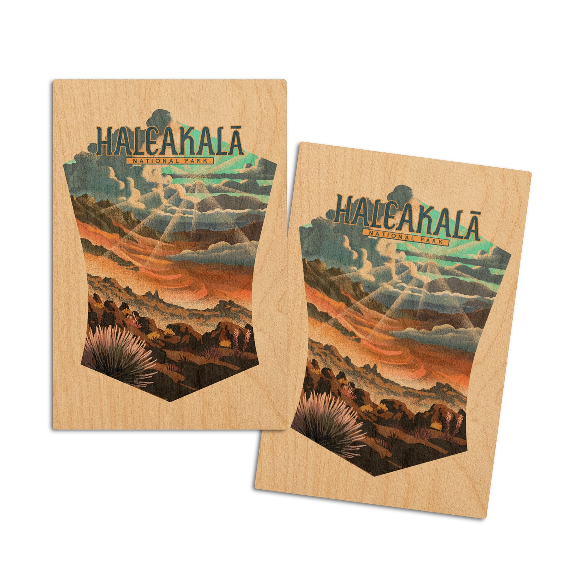 HaleakalÄ National Park, Lithograph National Park Series, Contour (4x6 ...