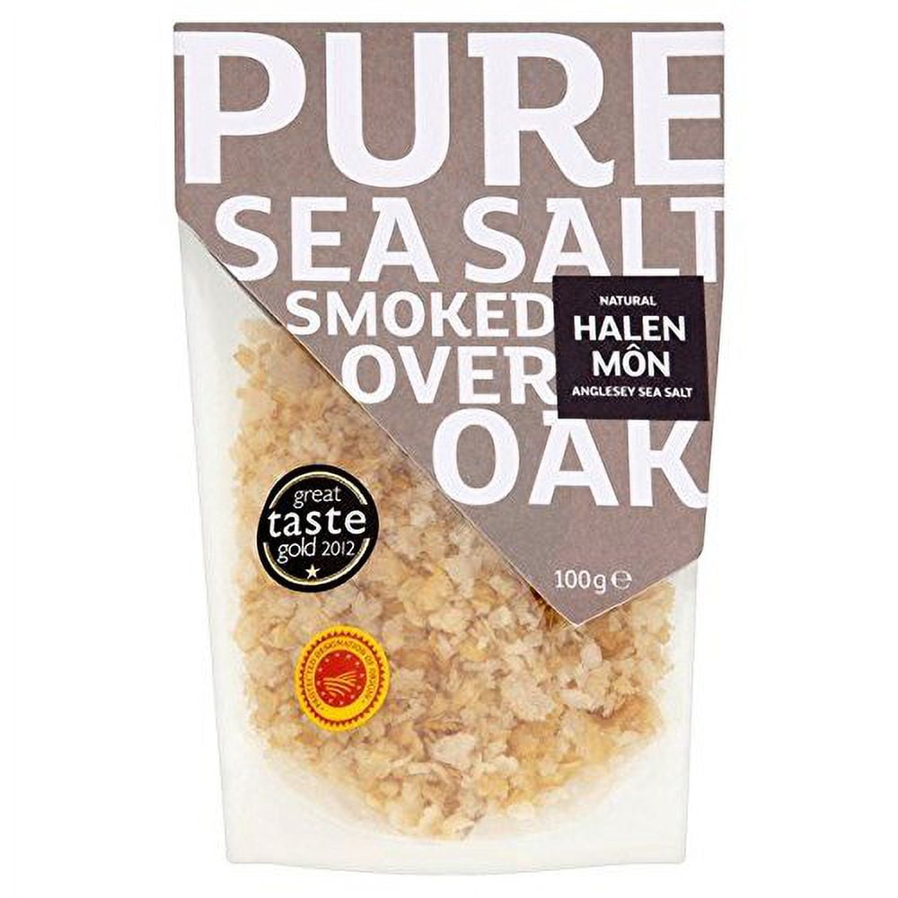 Halen Mon Oak Smoked Sea Salt PDO - 100g - Walmart.com