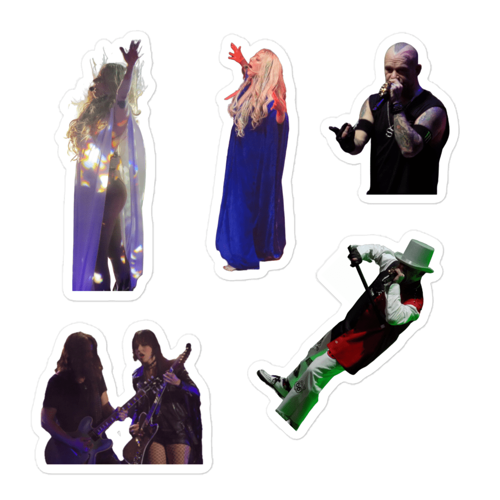 Halestorm, In This Moment, and Five Finger Death Punch Kiss-Cut, Bubble ...