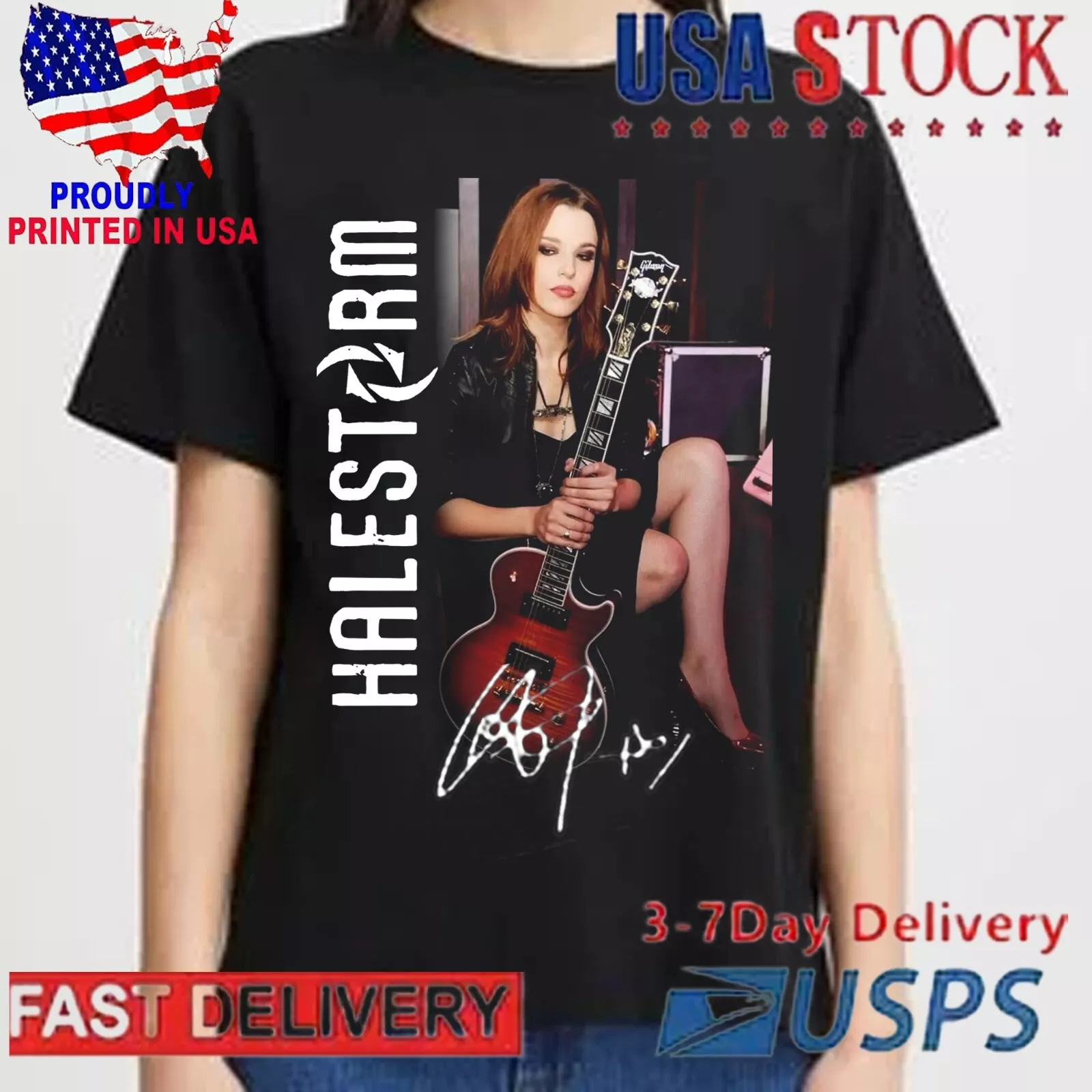 Halestorm Lzzy Hale Gift Family Men All Size S-4XL T-Shirt Hot Trending ...