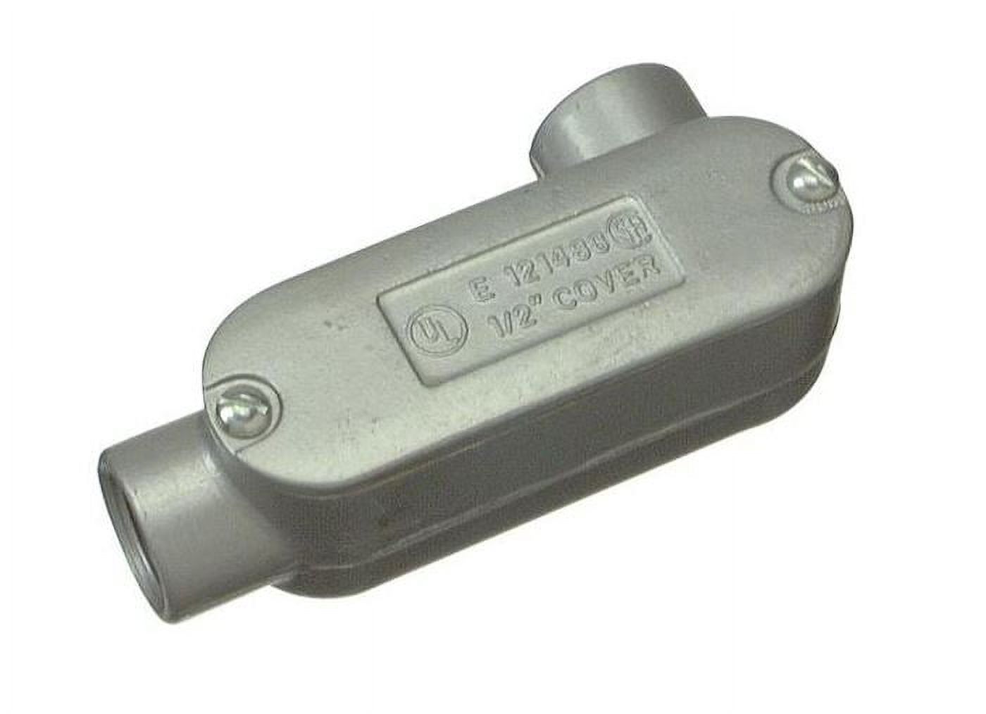 Halex 58907 Type LR Threaded Oval Conduit Body with Cover & Gasket, 3/4 ...