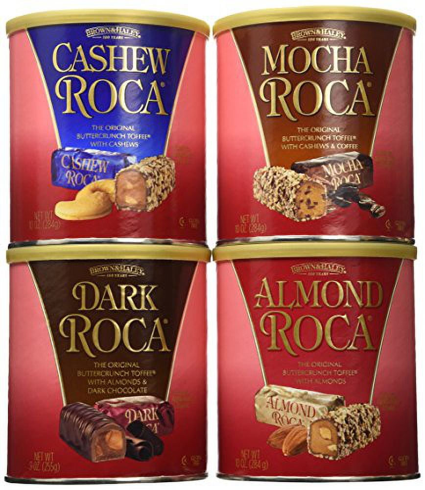 & Haley Variety Pack - Dark Chocolate ROCA, Almond ROCA, Cashew ROCA ...