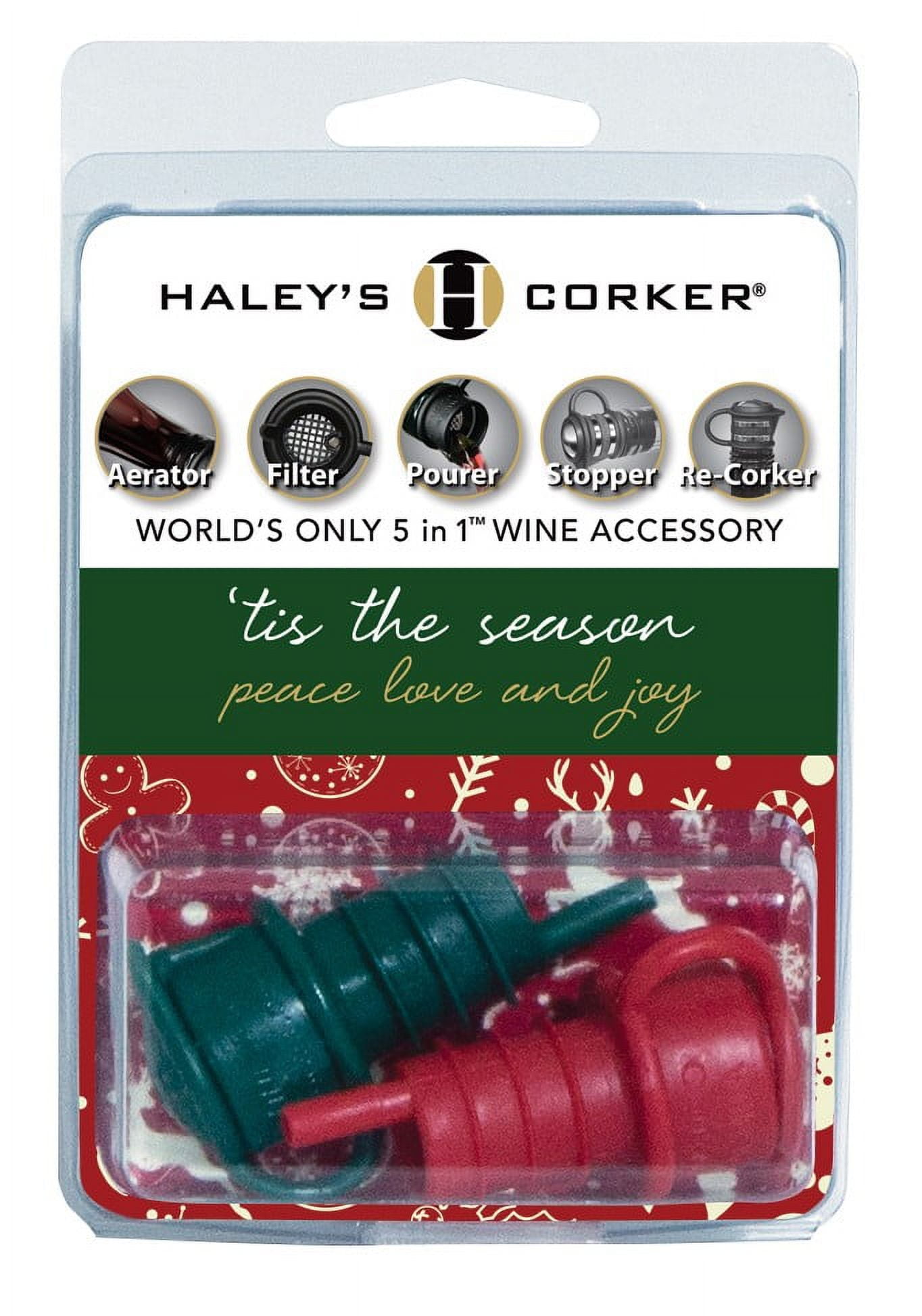 Haley's Corker Christmas 2-Pack - Original Screwcap Bottle Green and ...