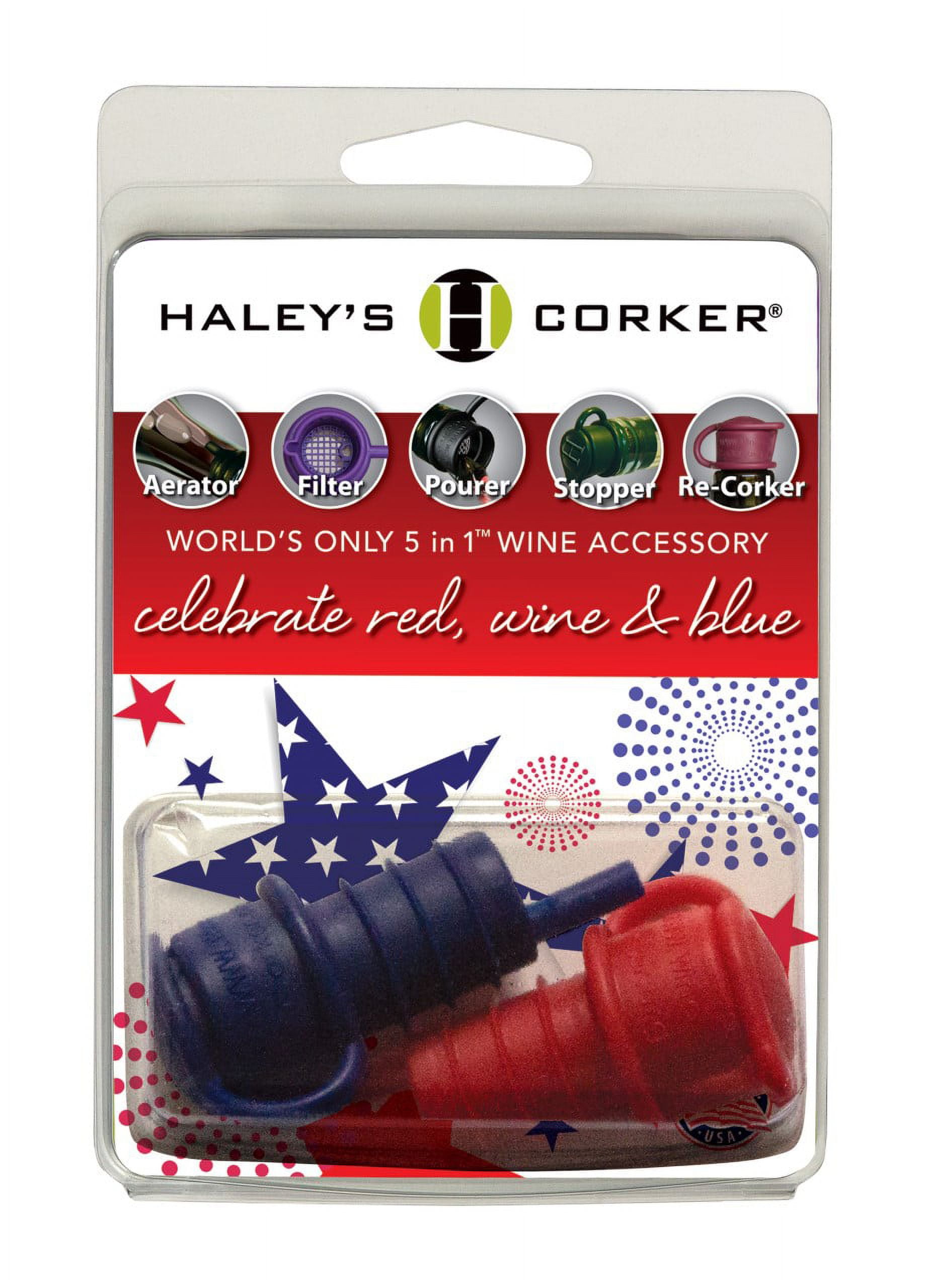 Haley's Corker Red, Wine & Blue 2-Pack Cobalt Blue and Licorice Red ...