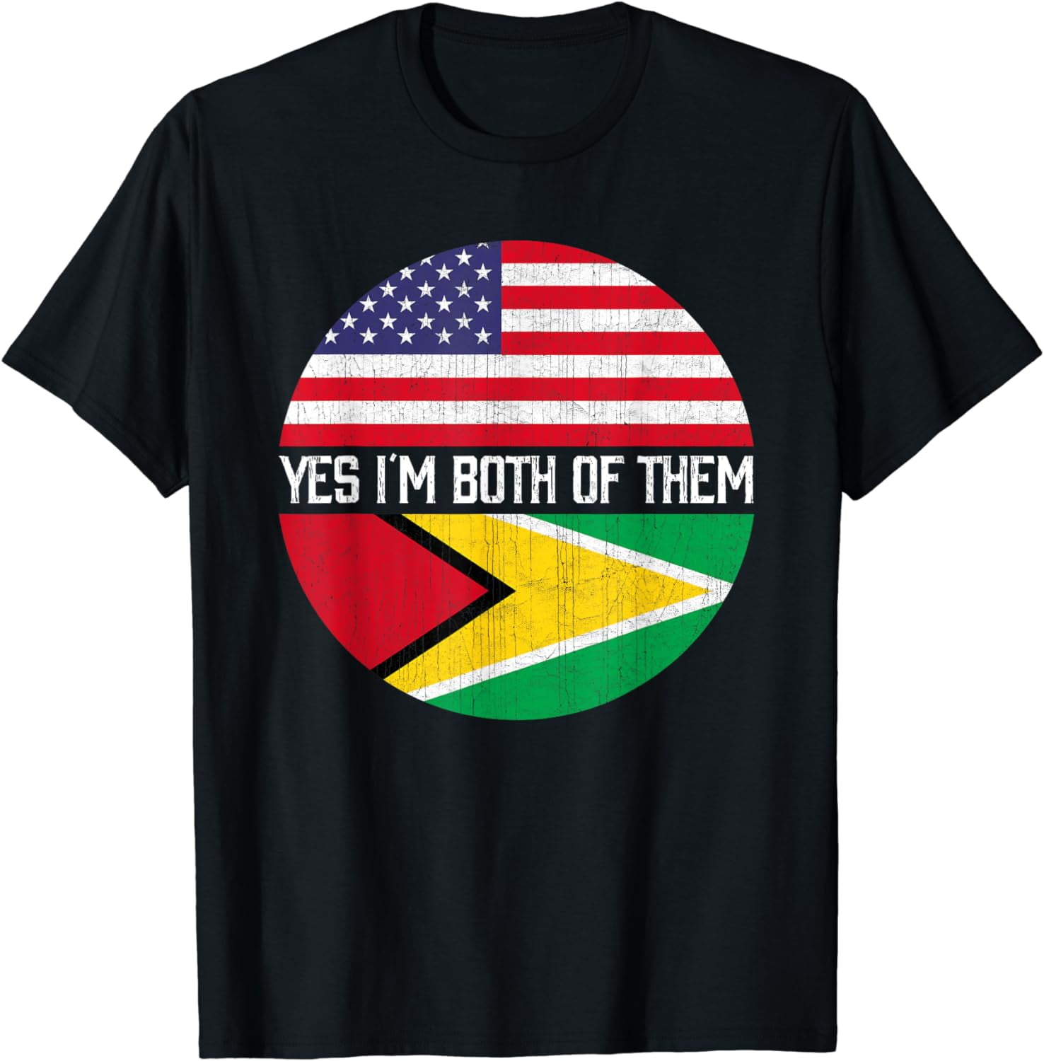 Half American Half Guyanese USA Flag Family Heritage T-Shirt - Walmart.com