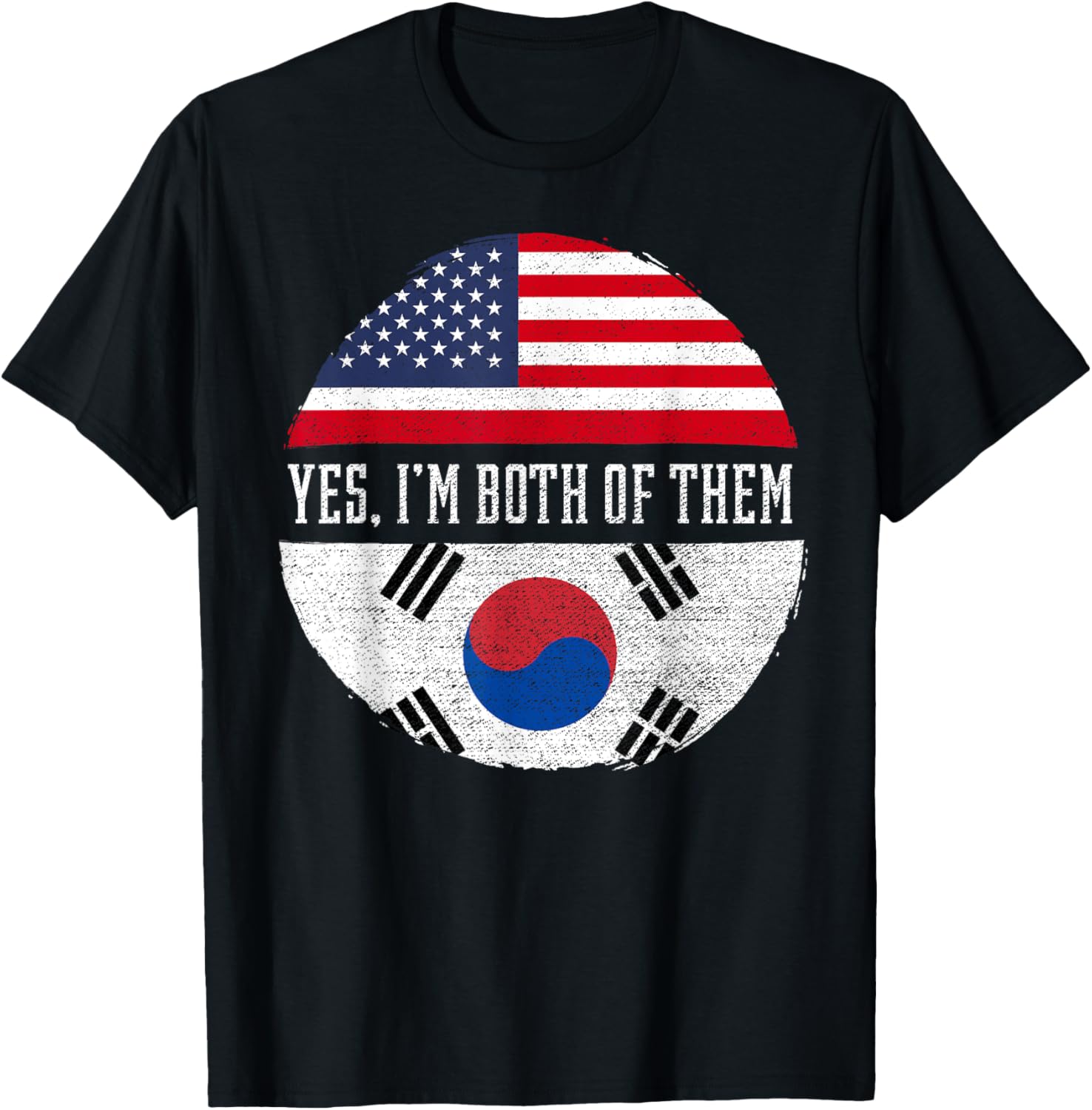 Half American Half South Korean USA Flag South Korea DNA T-Shirt - Walmart.com