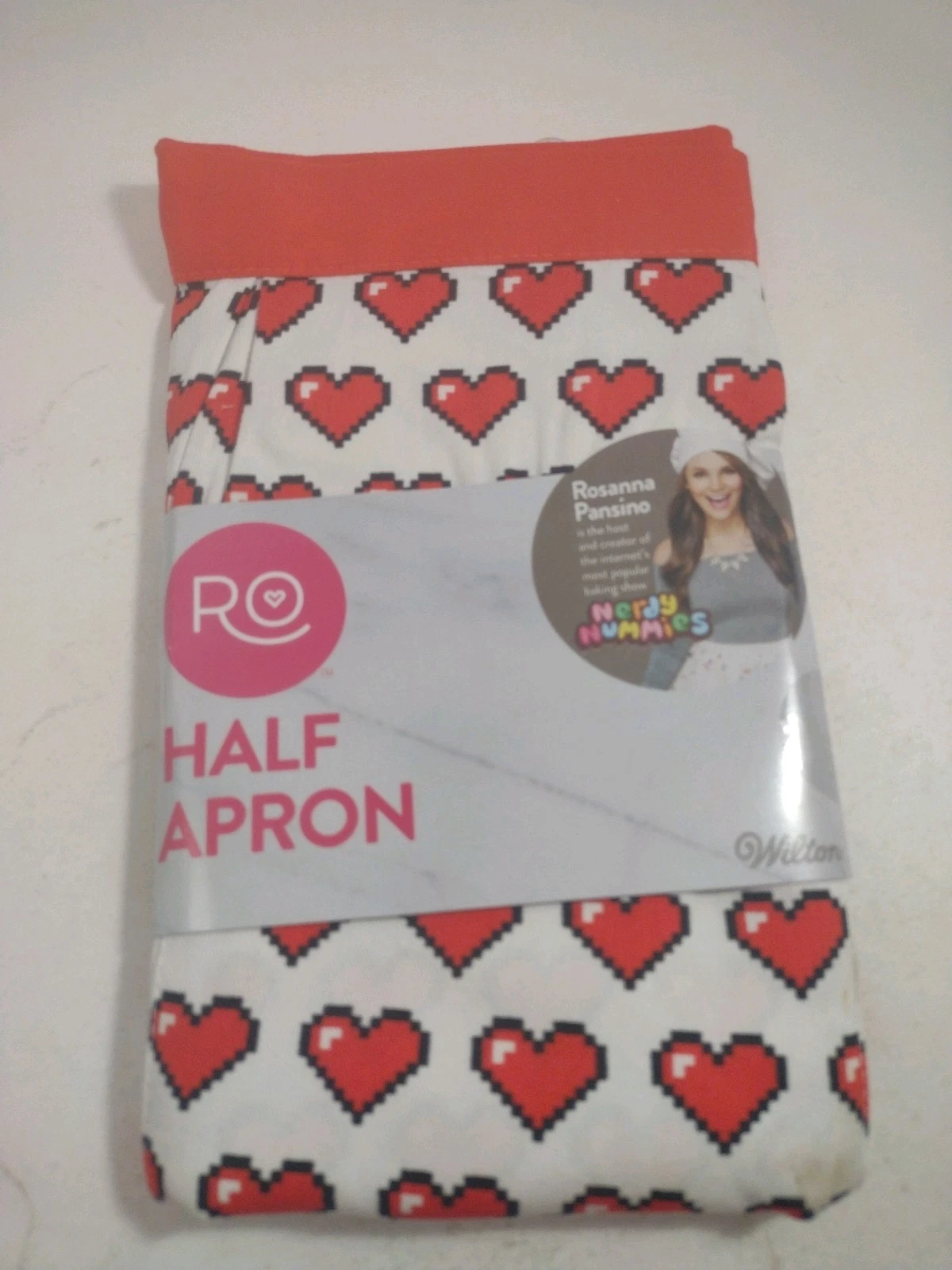 Half Apron Red Hearts Holiday Xmas Chanukah Cotton Rosanna Pansino By ...