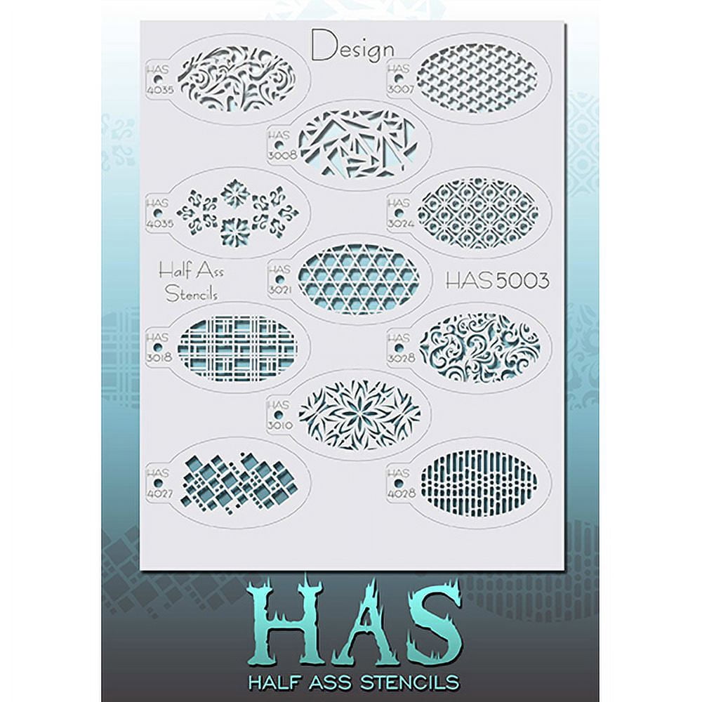 Half Ass Design Stencils HAS5003 - Walmart.com