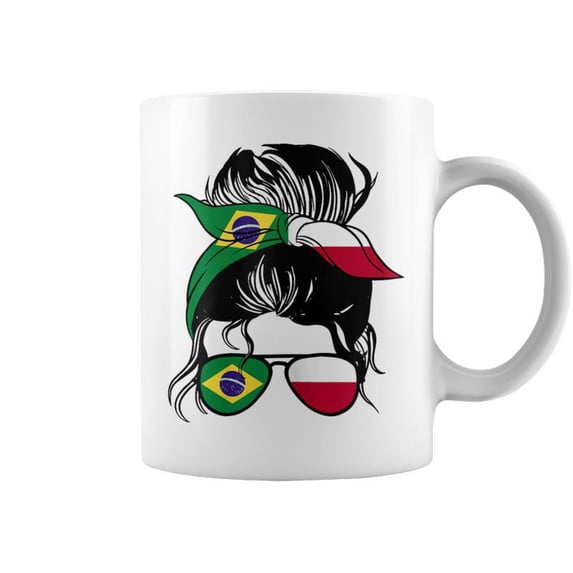 Half Brazilian Half Polish Mix Brazil And Poland Roots Coffe - Walmart.com