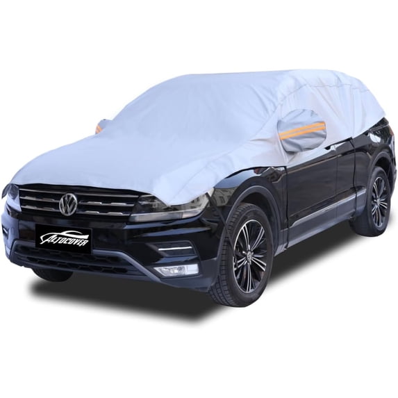 Half Car Cover, Windshield Cover for Ice and Snow with Cotton Liner ...