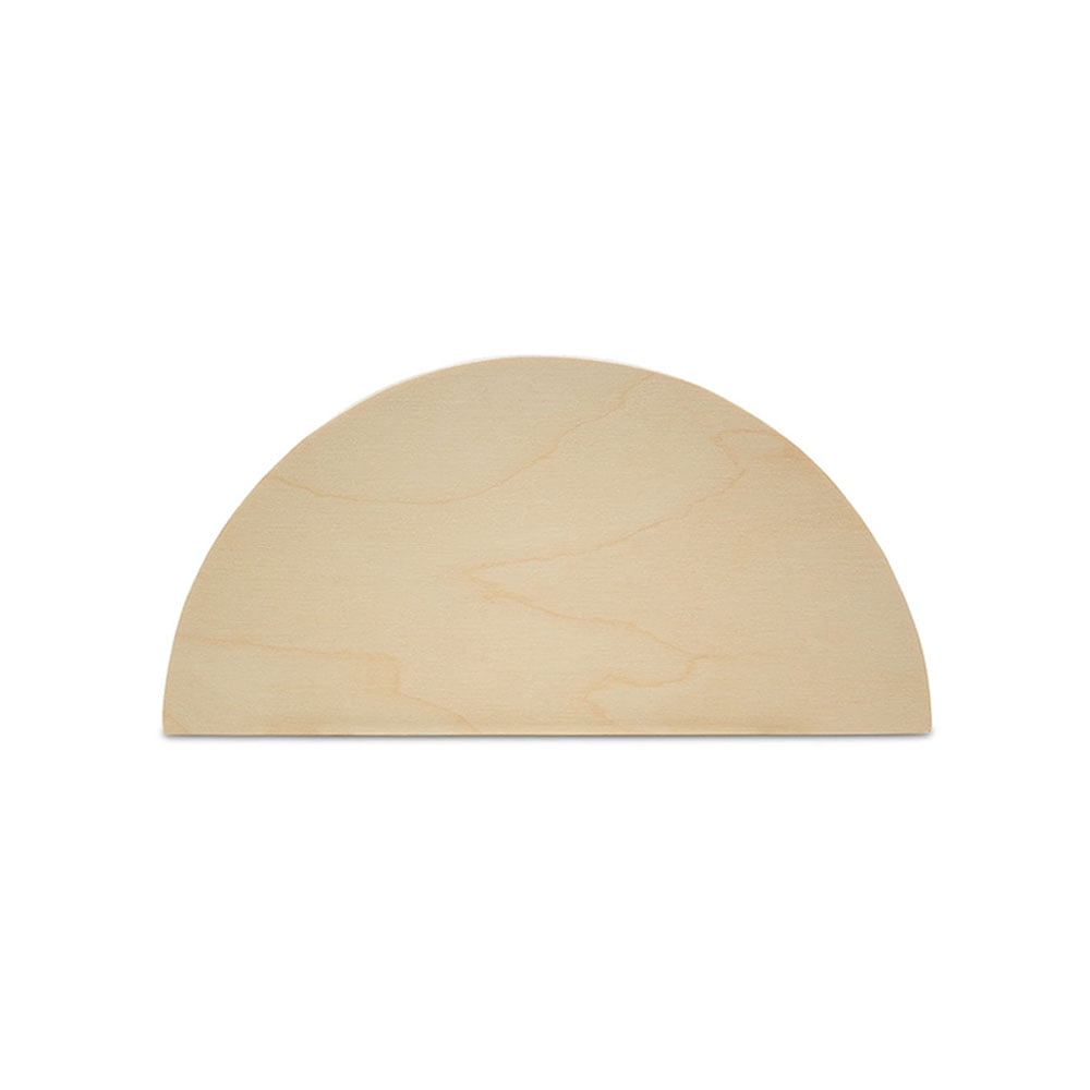 Half Circle Cutouts 10 inch, pack of 10 Semicircle Wooden Cutouts for ...