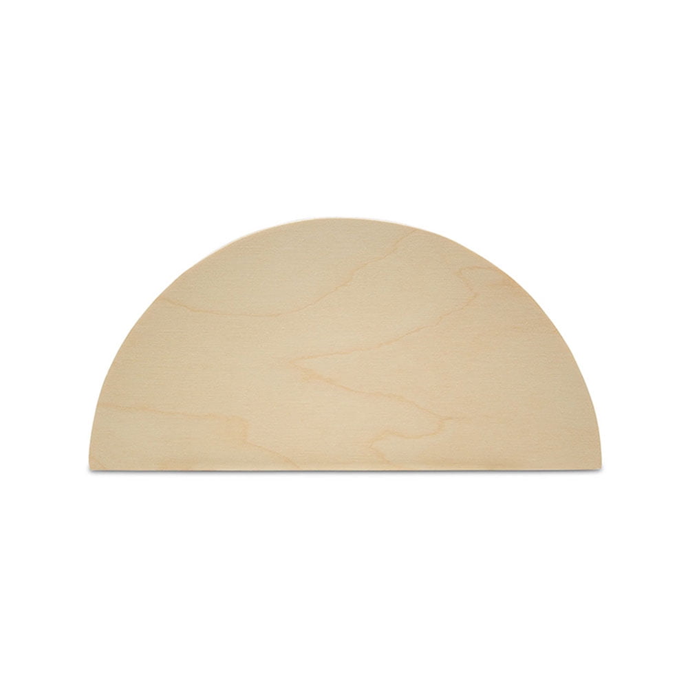 Half Circle Cutouts 12 inch, pack of 10 Semicircle Wooden Cutouts for ...