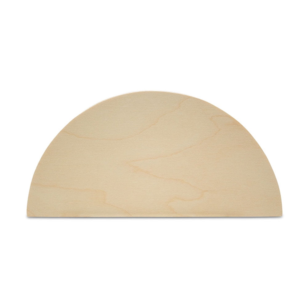 Half Circle Cutouts 16 inch, pack of 2 Semicircle Wooden Cutouts for ...