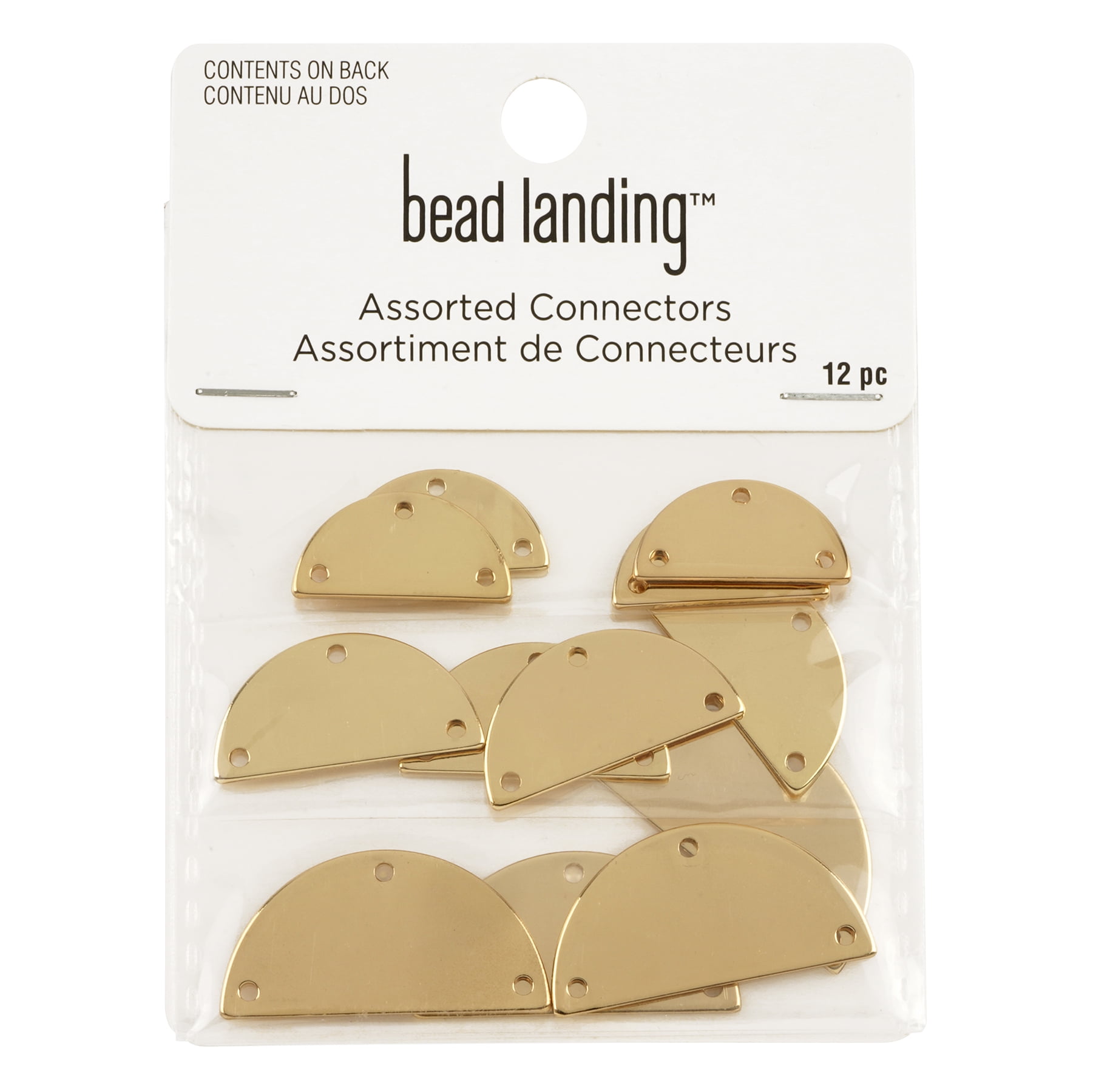 Half Circle Mixed Connectors by Bead Landing™ 12pc - Walmart.com