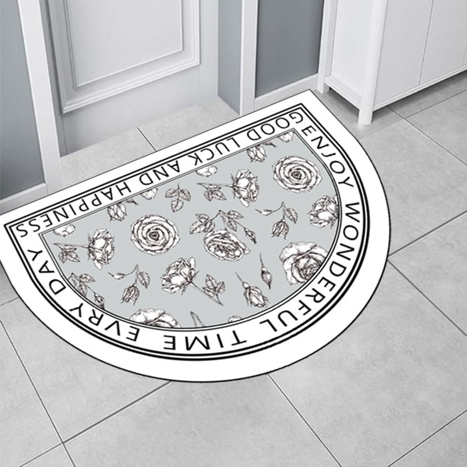 Half Circle Rug Front Personalised Doormats Entrance Door Welcome ...