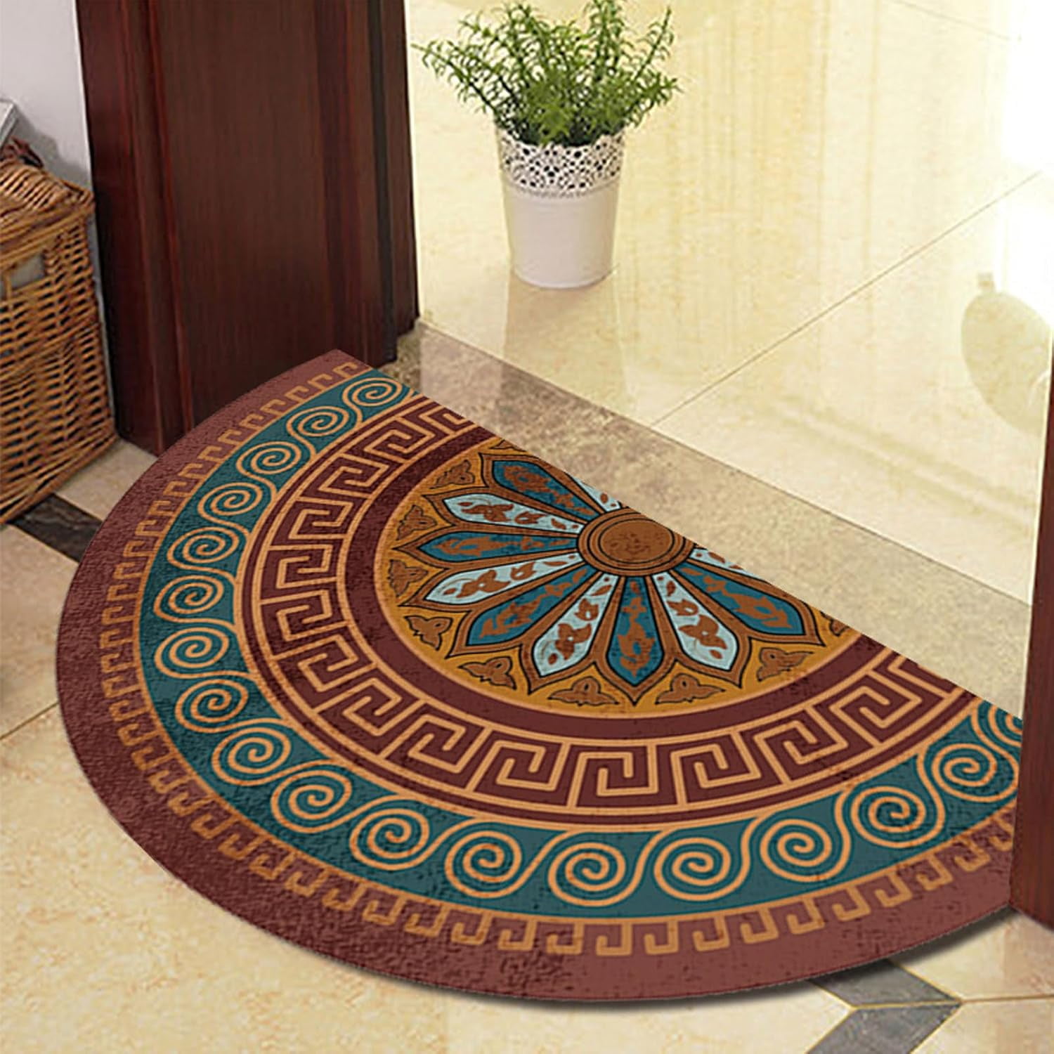 Half Circle Rug Front Personalised Doormats Entrance Door Welcome ...