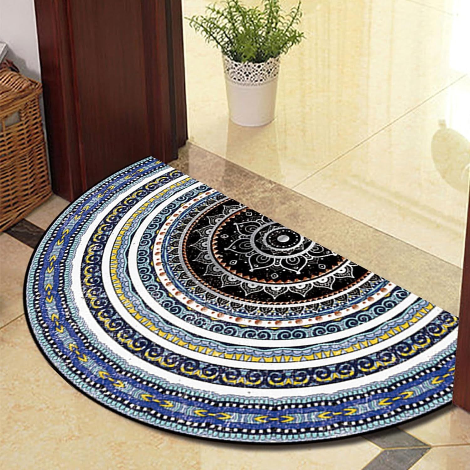 Half Circle Rug Front Personalised Doormats Entrance Door Welcome ...