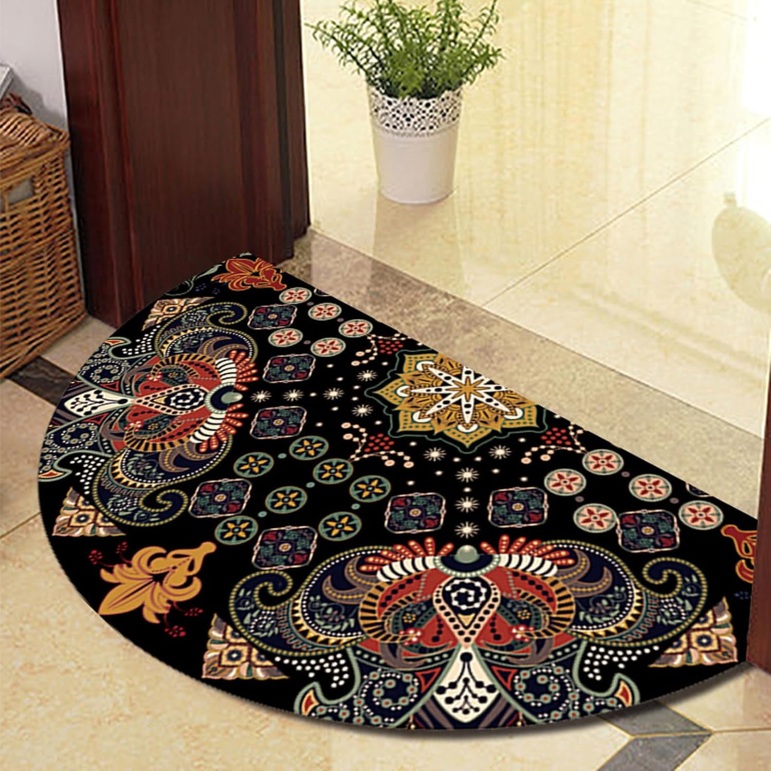 Half Circle Rug Front Personalised Doormats Entrance Door Welcome ...