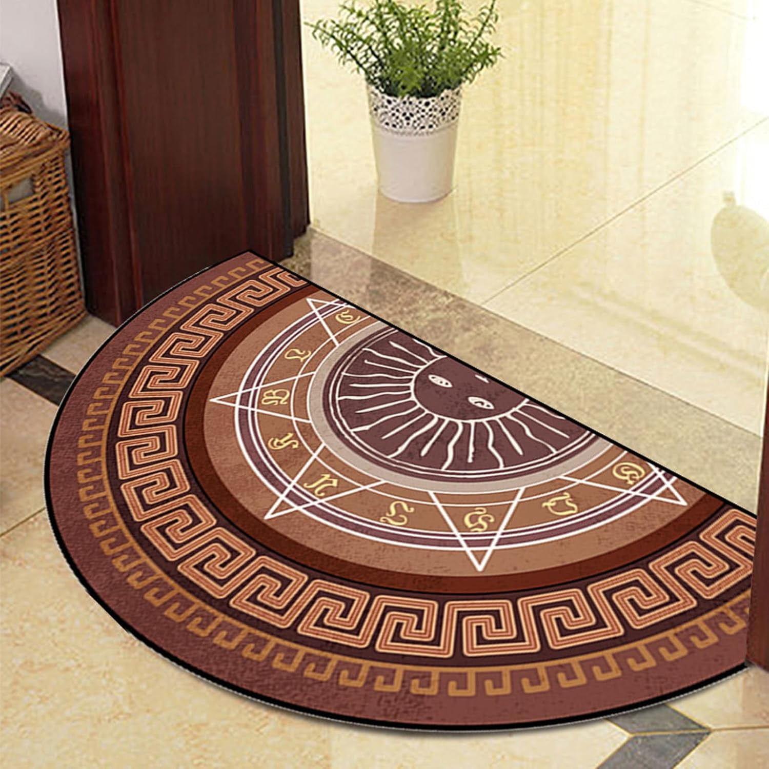 Half Circle Rug Front Personalised Doormats Entrance Door Welcome ...