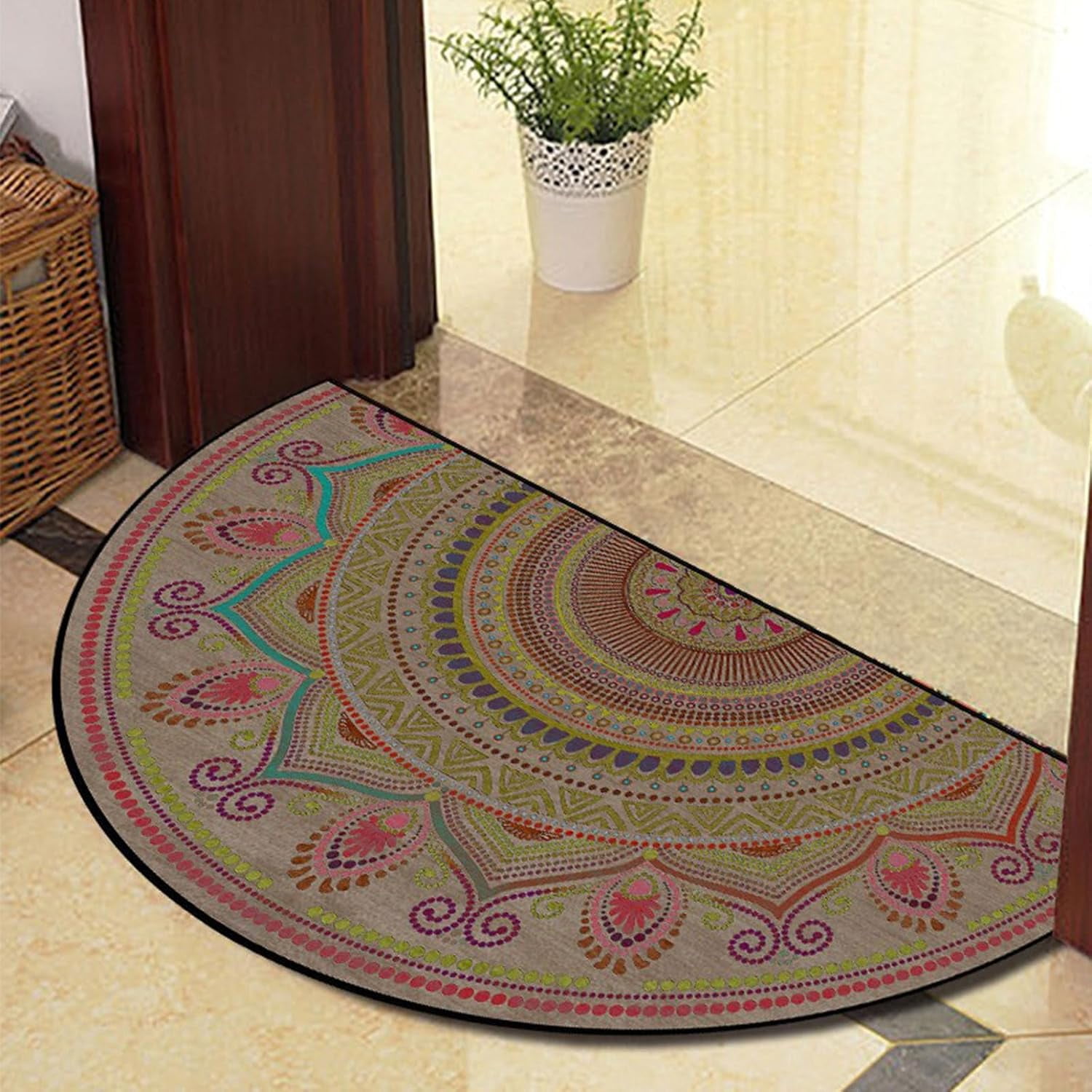 Half Circle Rug Front Personalised Doormats Entrance Door Welcome ...