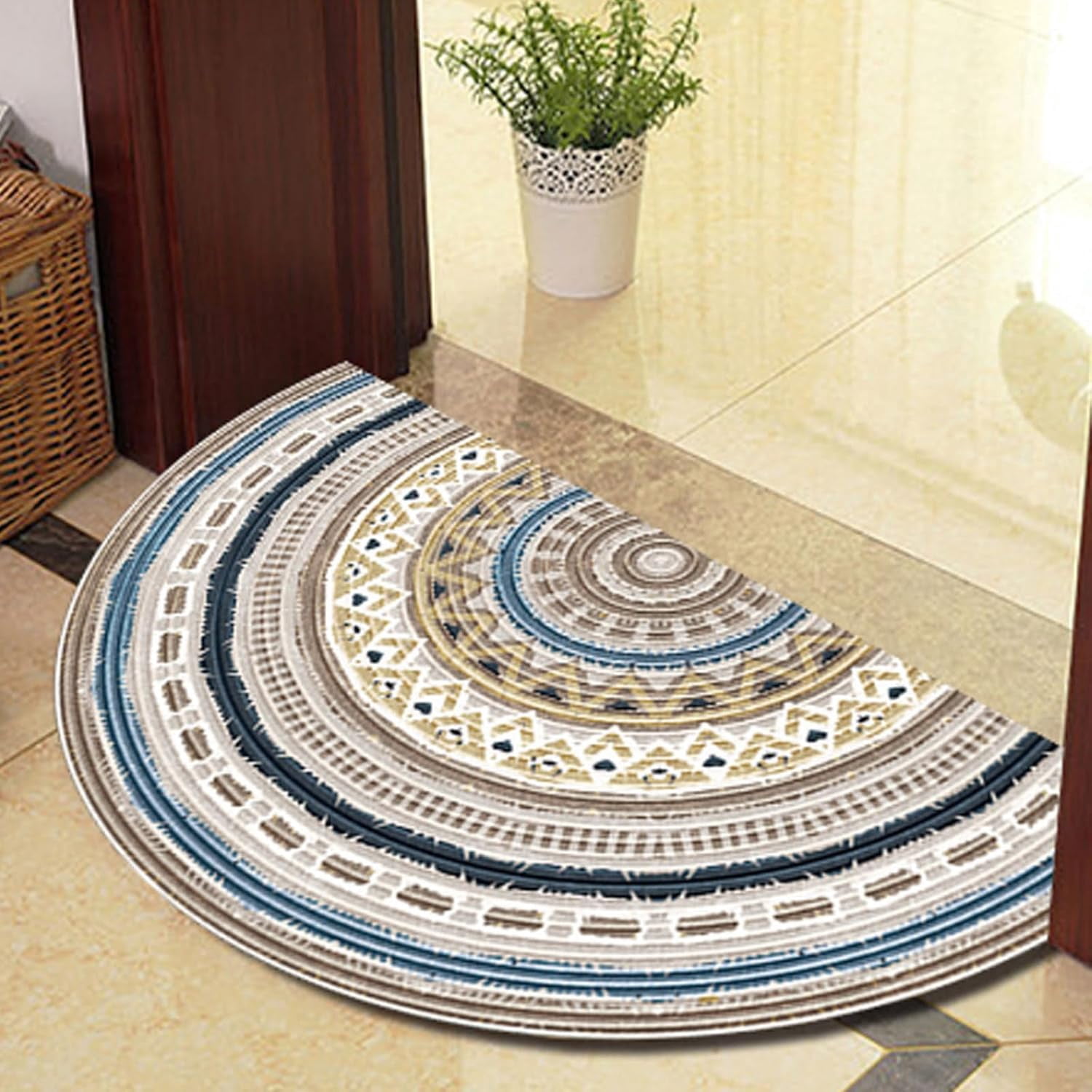 Half Circle Rug Front Personalised Doormats Entrance Door Welcome ...