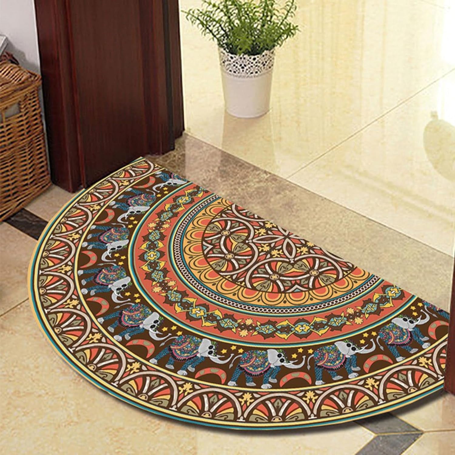 Half Circle Rug Front Personalised Doormats Entrance Door Welcome ...