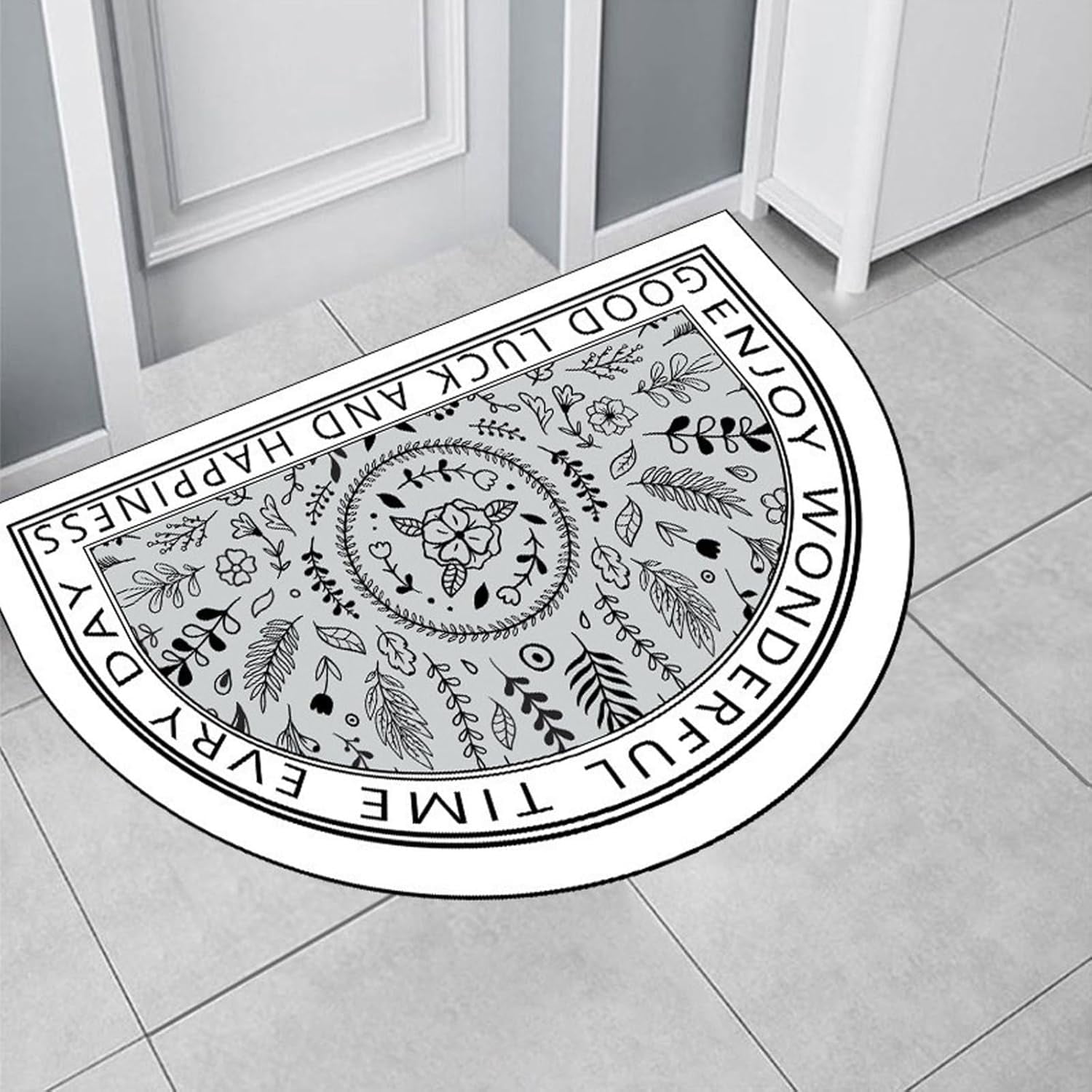 Half Circle Rug Front Personalised Doormats Entrance Door Welcome ...