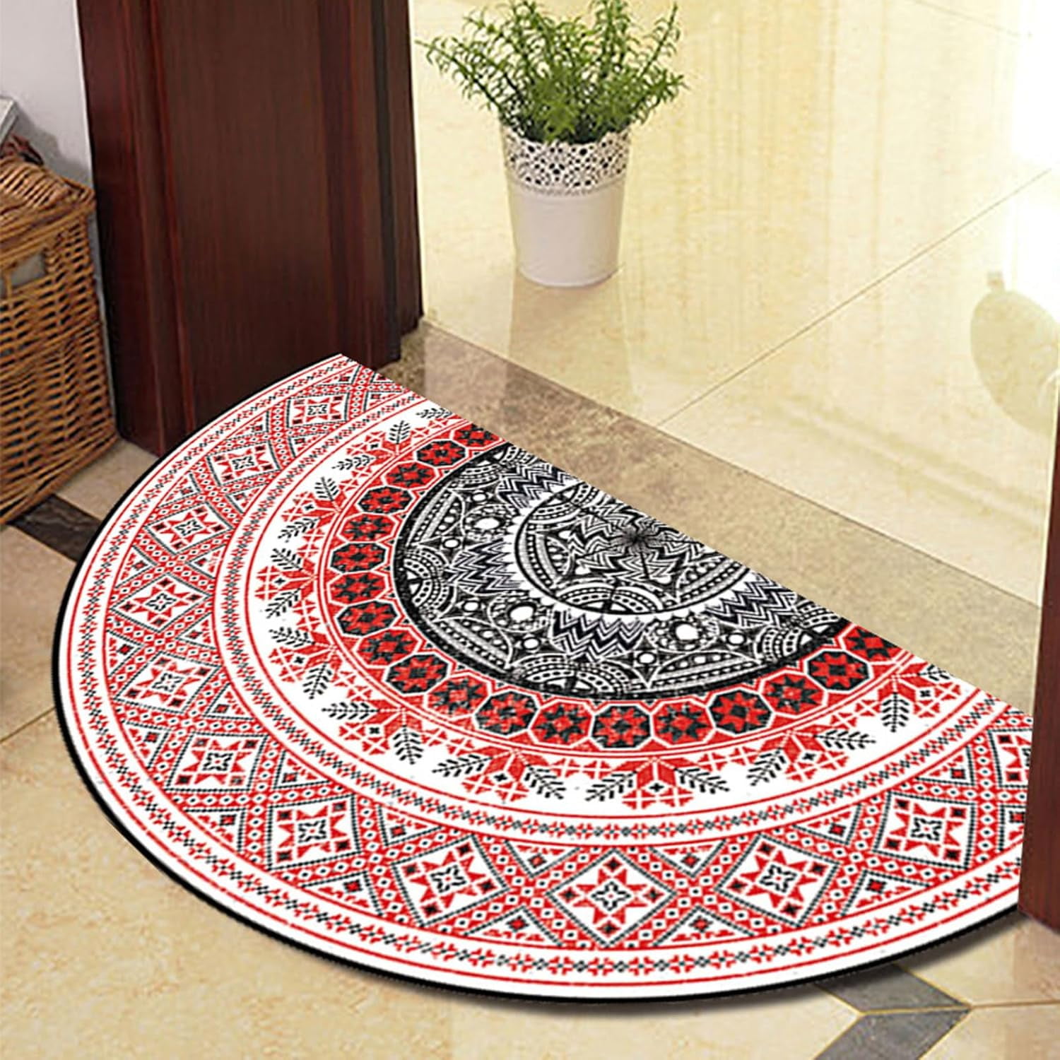 Half Circle Rug Front Personalised Doormats Entrance Door Welcome ...