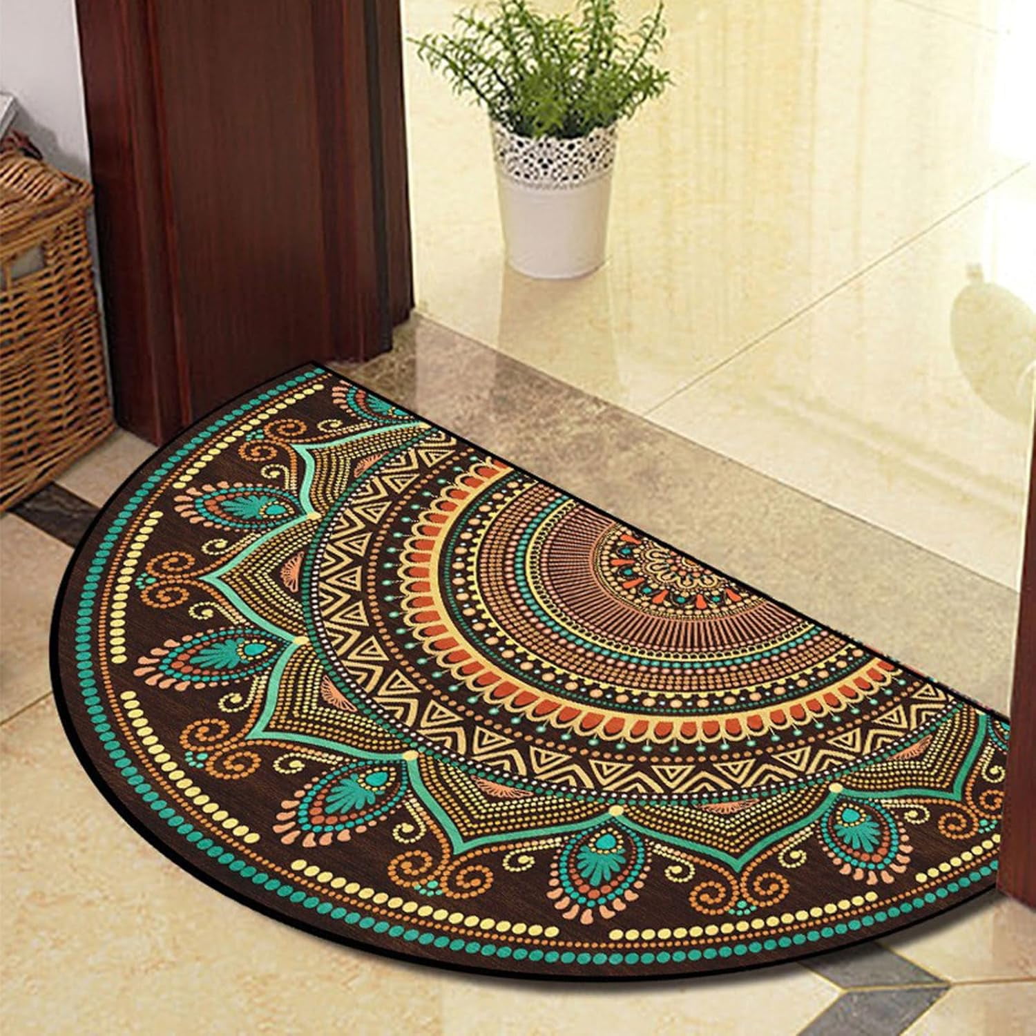 Half Circle Rug Front Personalised Doormats Entrance Door Welcome ...