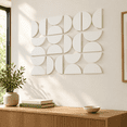 Half Circles 3d Wall Panels Decor Accents Geometric Art Large Landscape ...