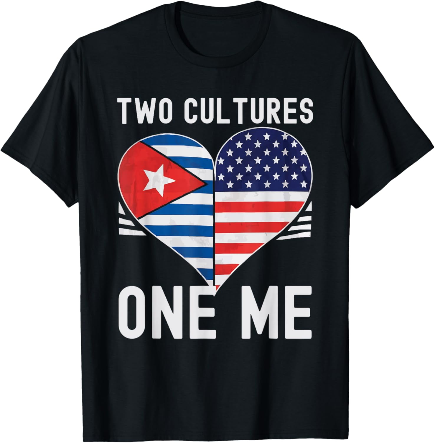 Half Cuban Half American USA Flag Cuba America T-Shirt - Walmart.com