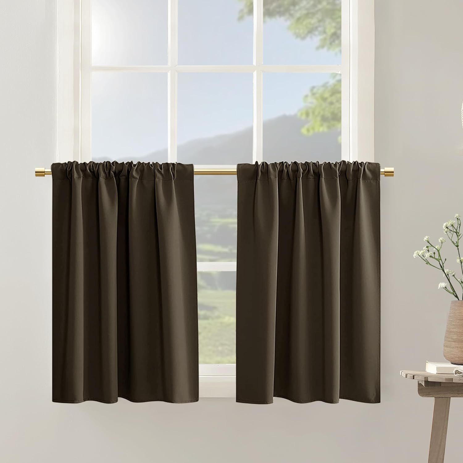 Half Curtains for Windows,Blackout Thermal Insulated Curtains for ...