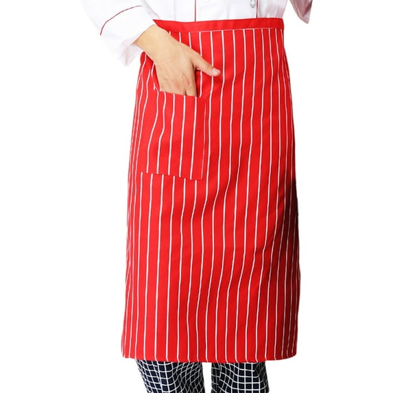Half Cut Chef Work Apron for Restaurant and Coffee Shop, Waiter Serving ...