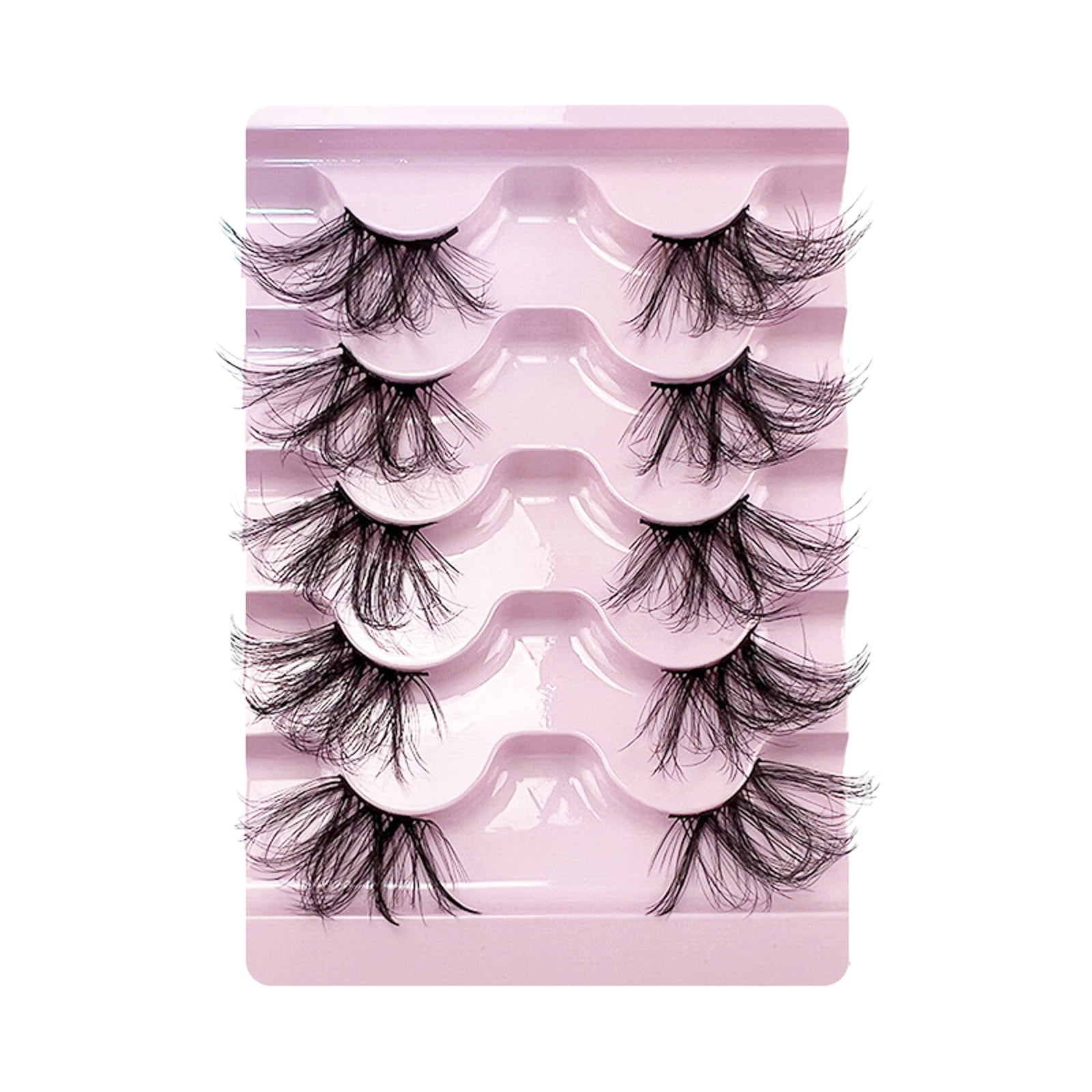 Half Eyelash Eyelashes Natural False Eyelashes 5 Pairs Cat Eye ...