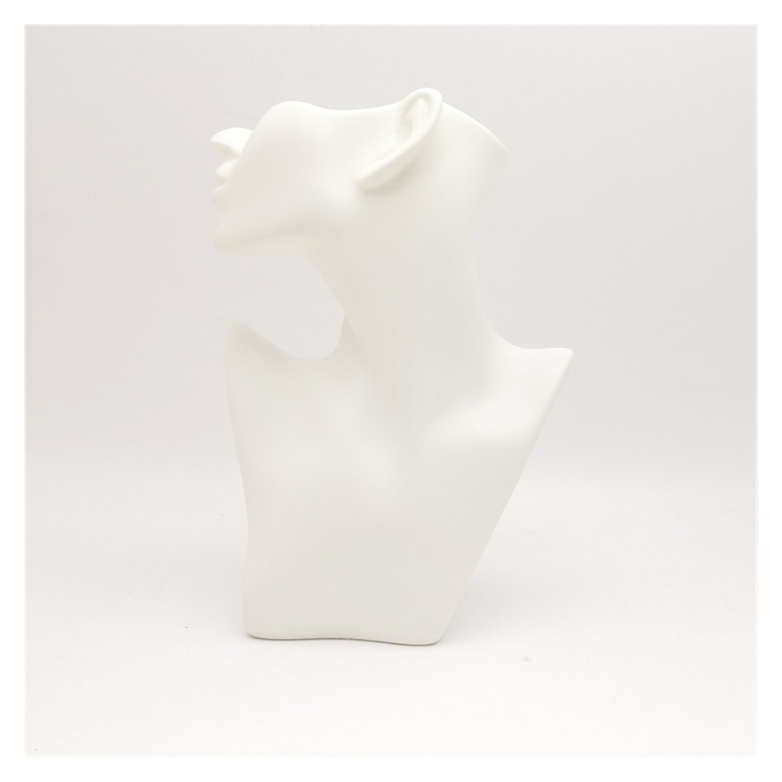 Half Face Mannequin Head - Necklace Jewelry Display Bust - PVC Material ...