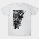 Half Faced Buffalo Funny Retro Animal Bison American Wildlife Nature ...