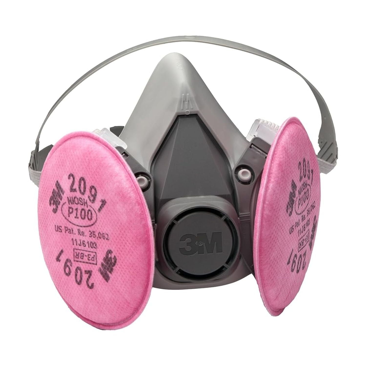 Half Facepiece Reusable Respirator Assembly Kit 6191, Size Small, P100 ...