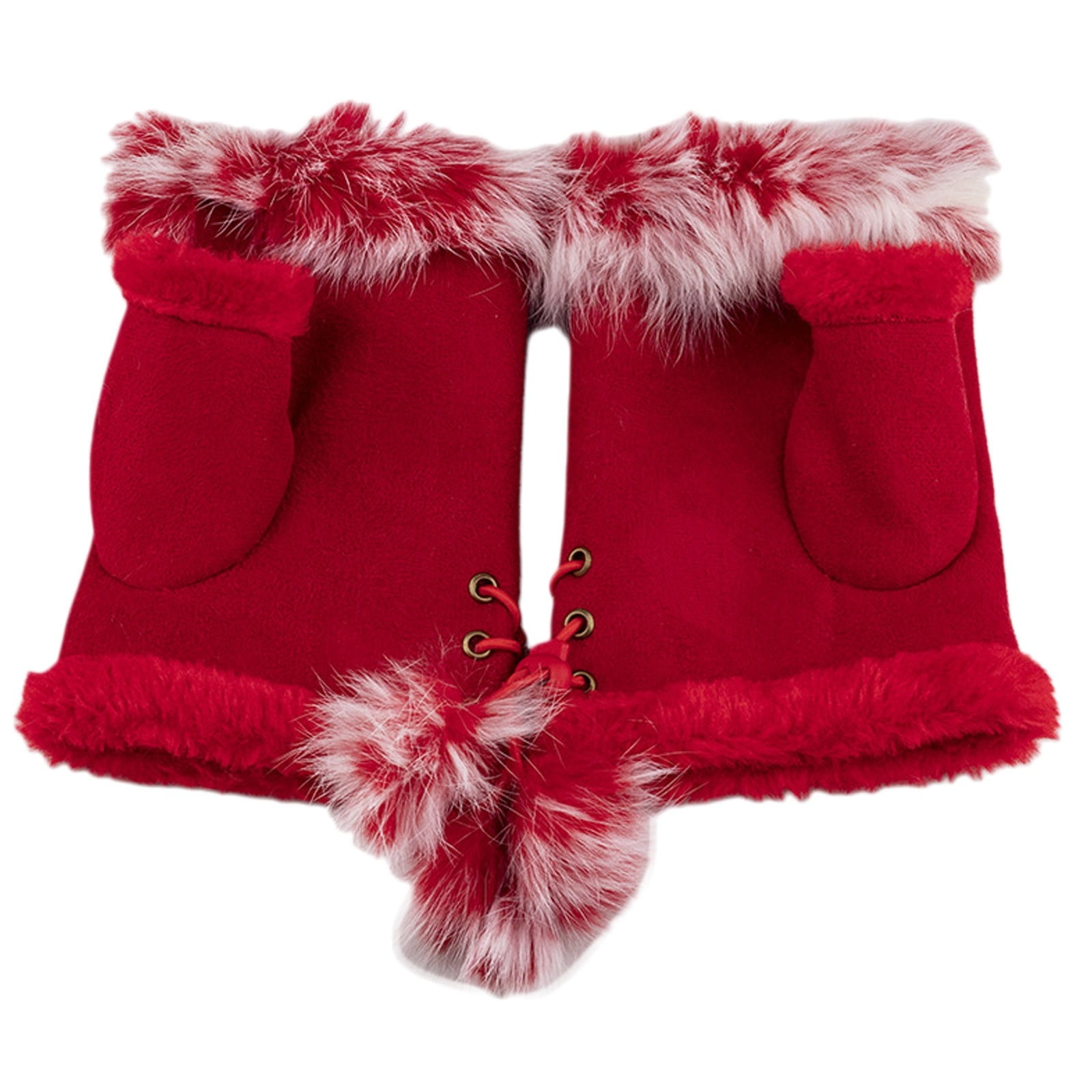 Half Finger Gloves Winter Warm Gloves Women's Keyboard Gloves Real Half ...