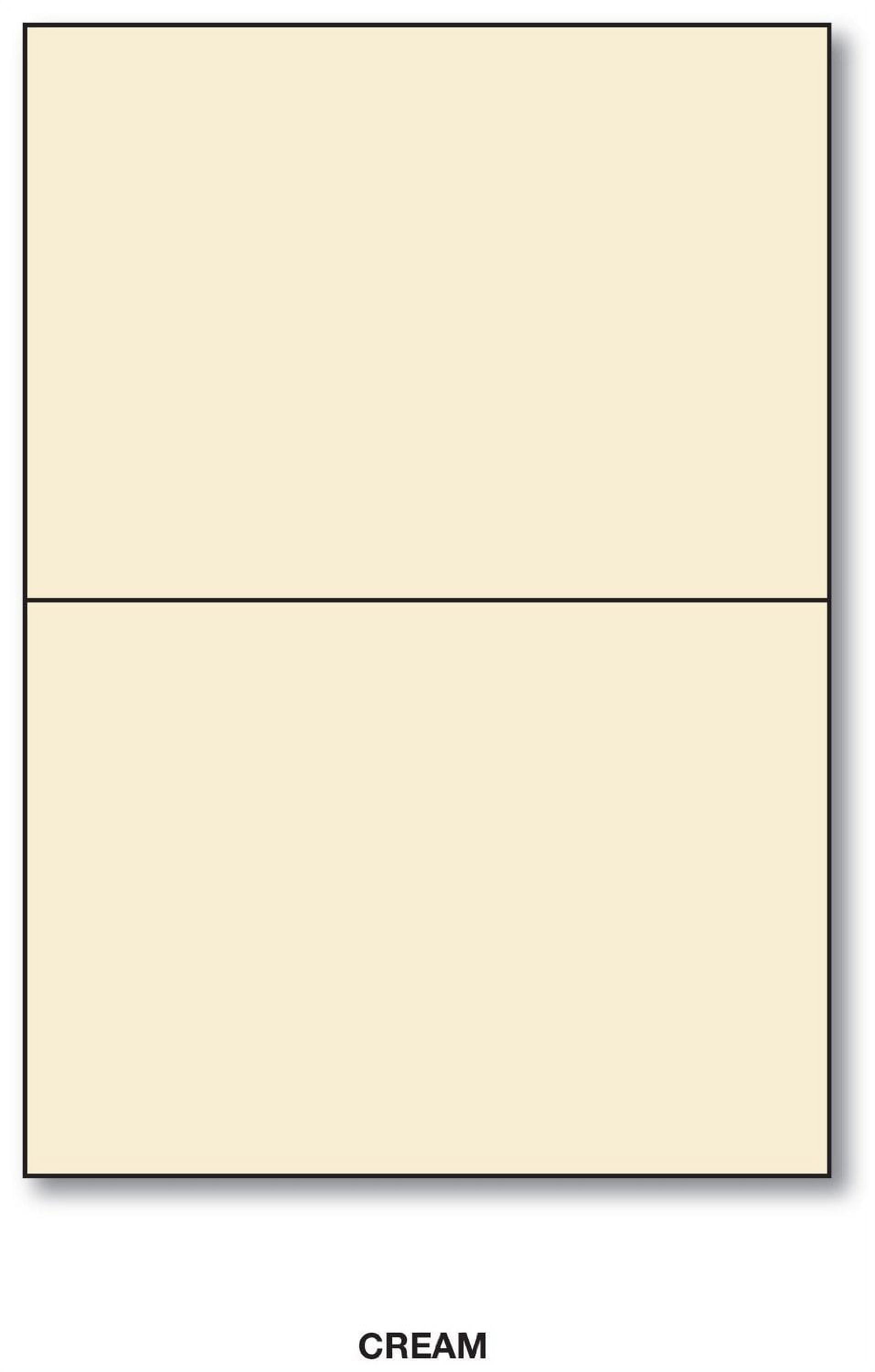 Half Fold Cream Greeting Cards - Uncoated - 80lb (216gsm) Cardstock - 5 ...