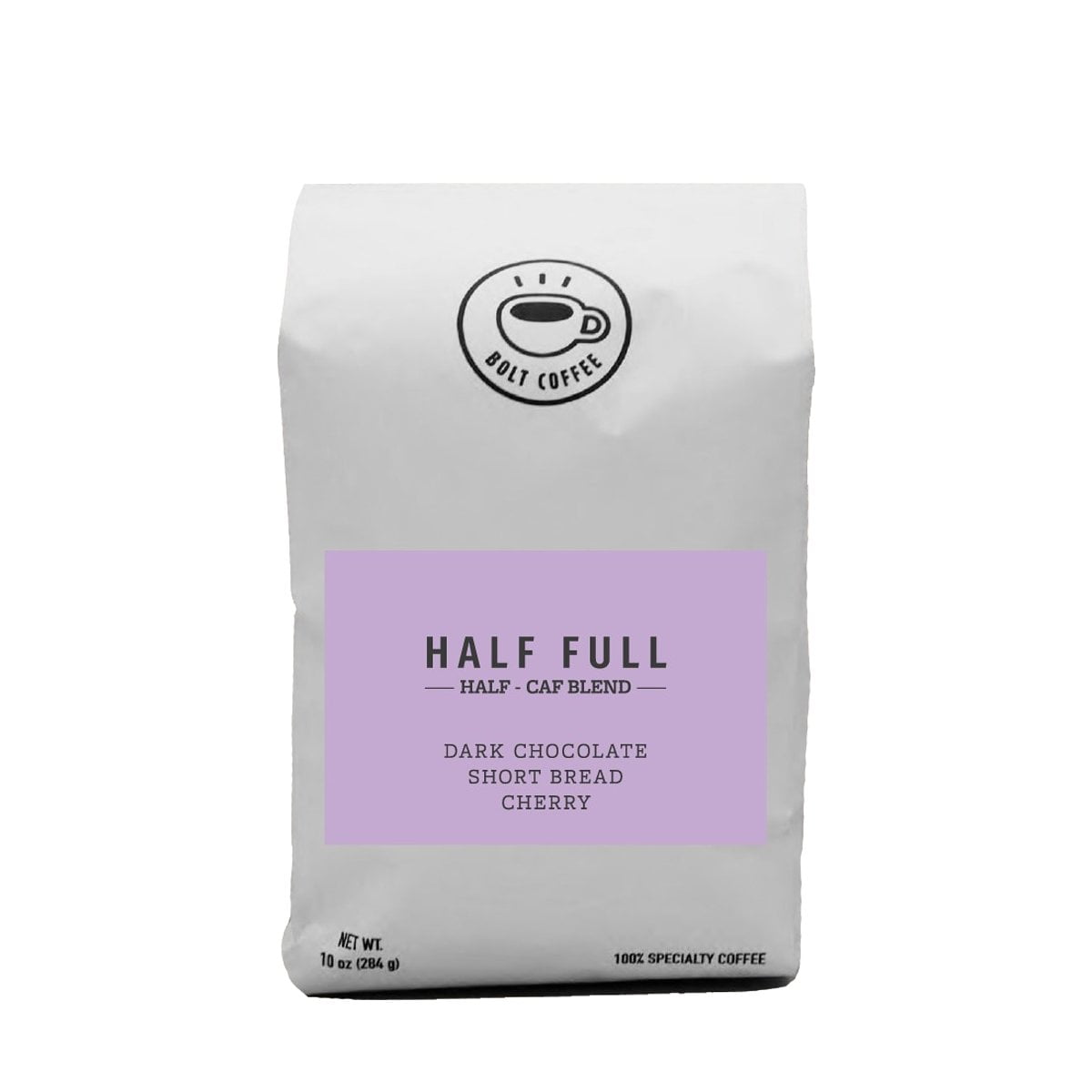 Half Full - Half Caf Blend - Roasted by Bolt Coffee Co. - Whole Bean Coffee - 12 Ounce Bag ...