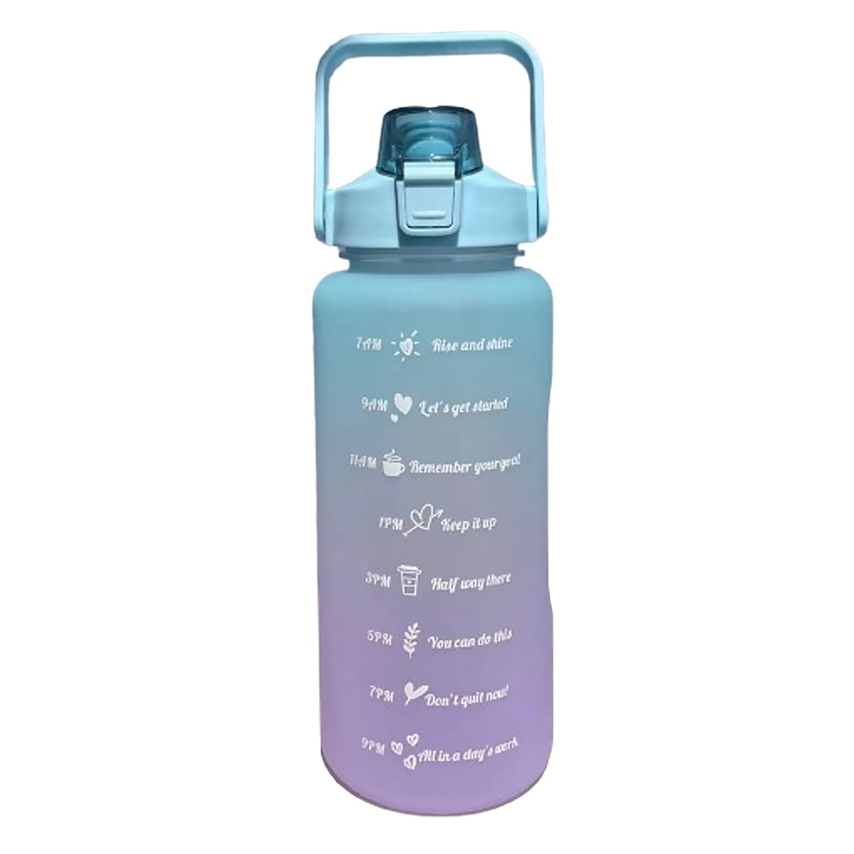 Leakproof Water Jug, Motivational Quote & Time Marker Design, BPA-Free ...