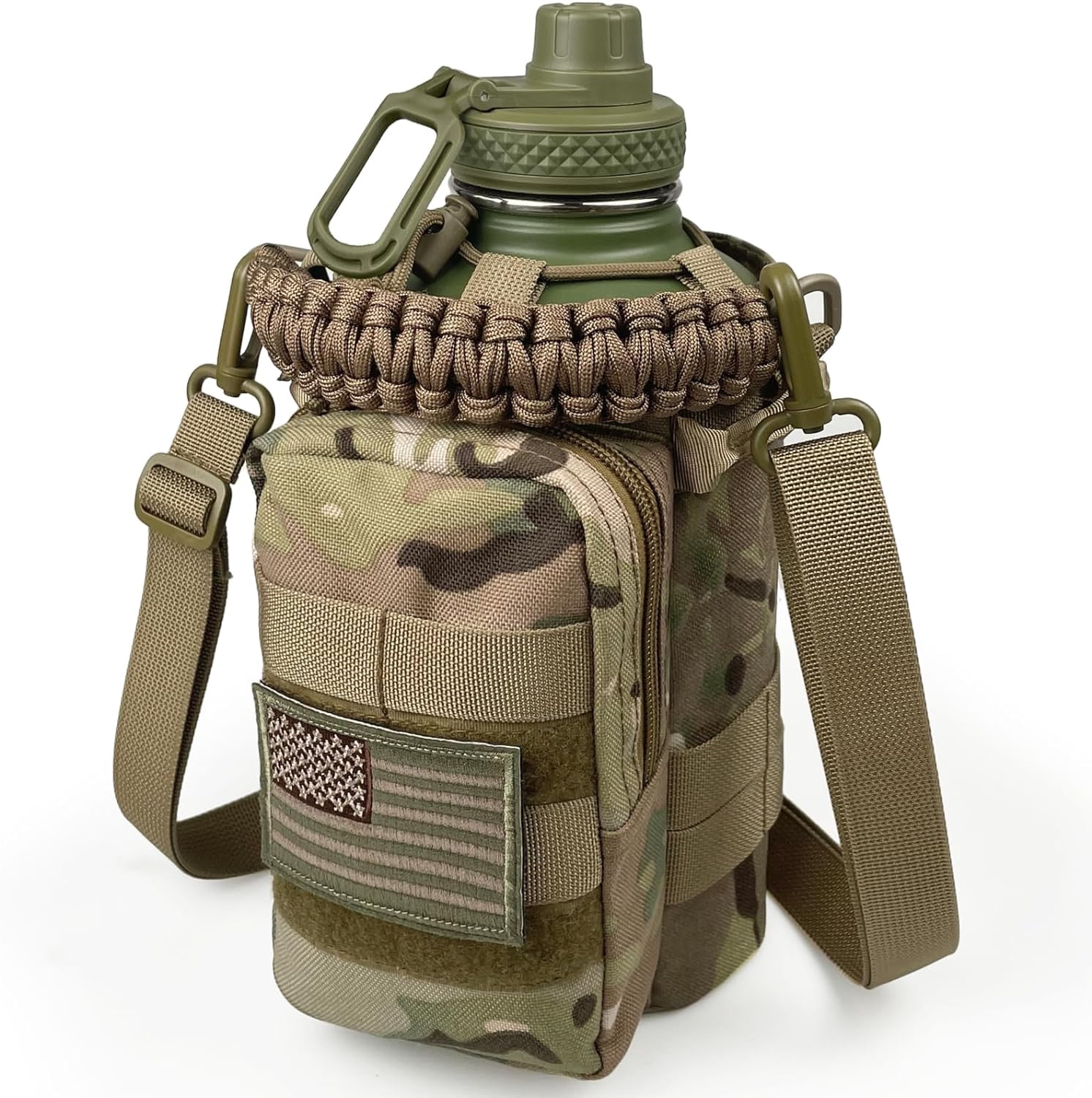 Half Gallon Water Bottle with Sleeve - 64 Oz Insulated Water Jug with ...