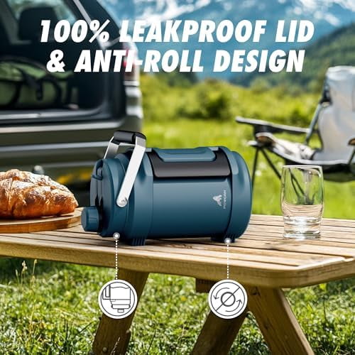 Half Gallon Water Jug for Men: 2-in-1 Straw Spout Lid, Dual Handle ...