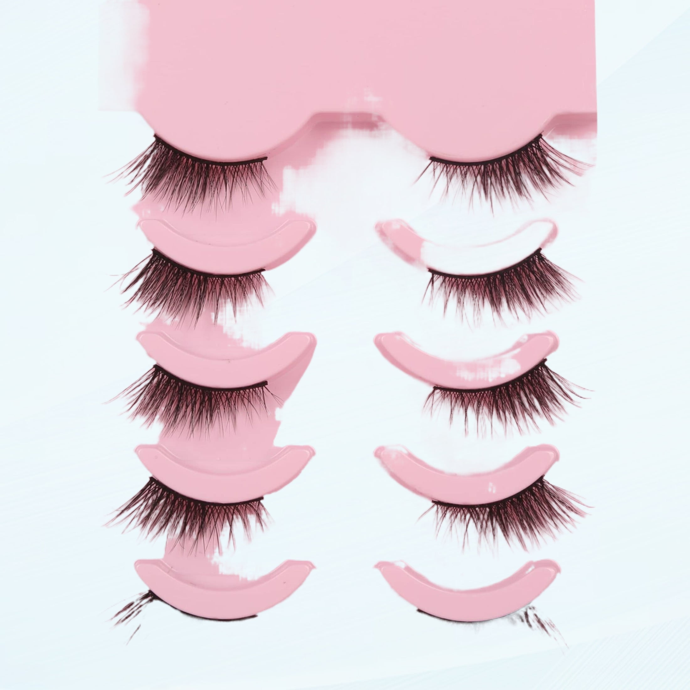 Half Lashes Natural Look Cat Eye Lashes Accent Half False Eyelashes ...