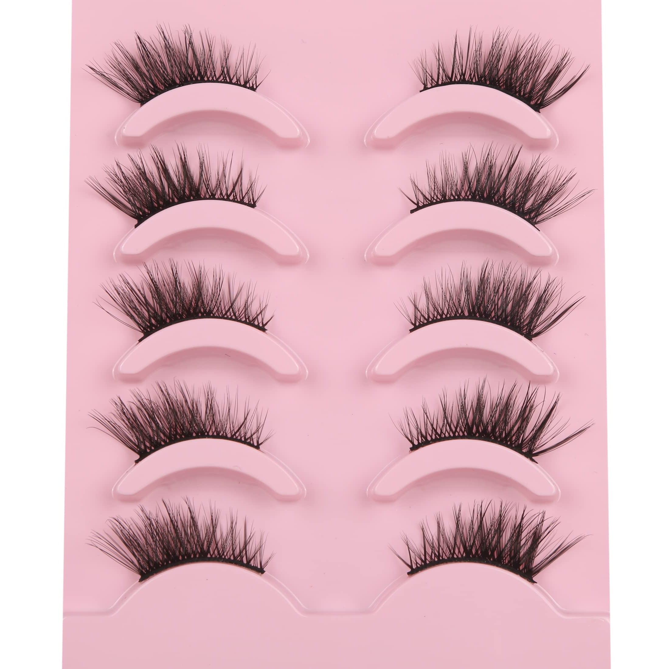 Half Lashes Natural Look Cat Eye Lashes Accent Half False Eyelashes ...