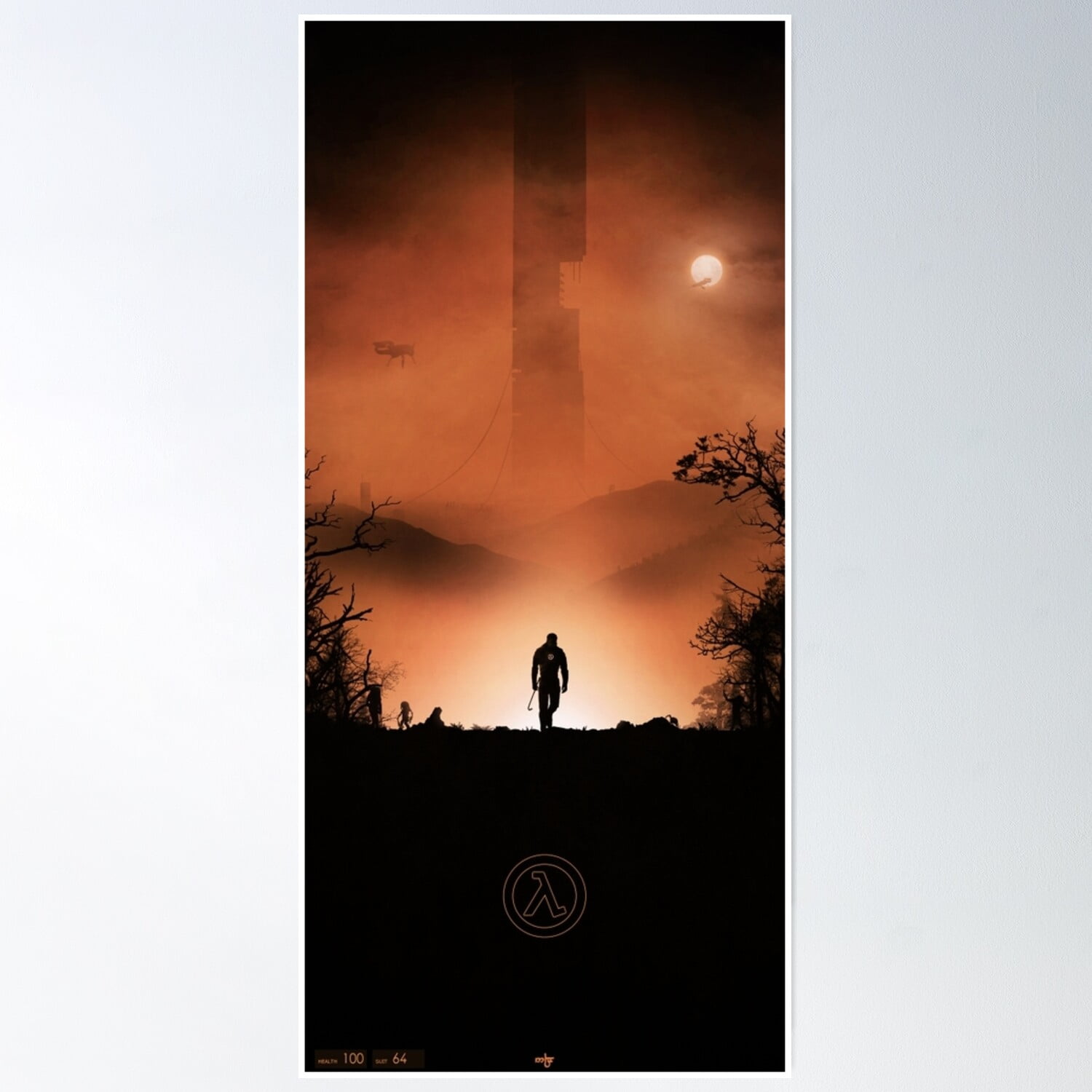 Half-Life Poster Wall Art, Modern Wall Decor, 12x18 UNFRAMED - Walmart.com