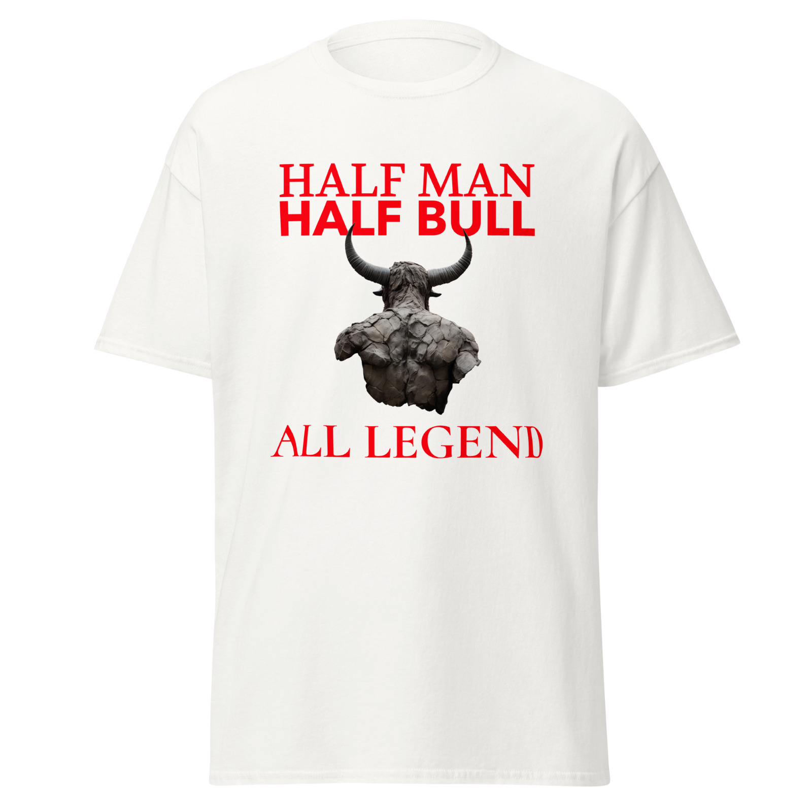 Half Man Half Bull All Legend Mens Classic T Shirt Minotaur Design ...