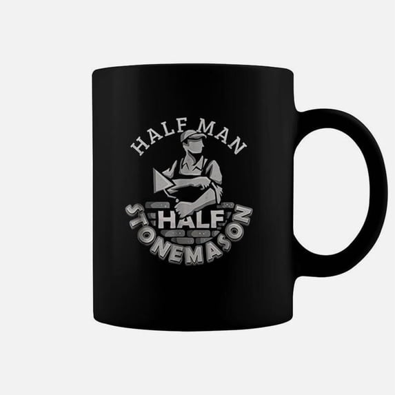 Half Man Half Stonemason Construction Coffee Mug - Walmart.com