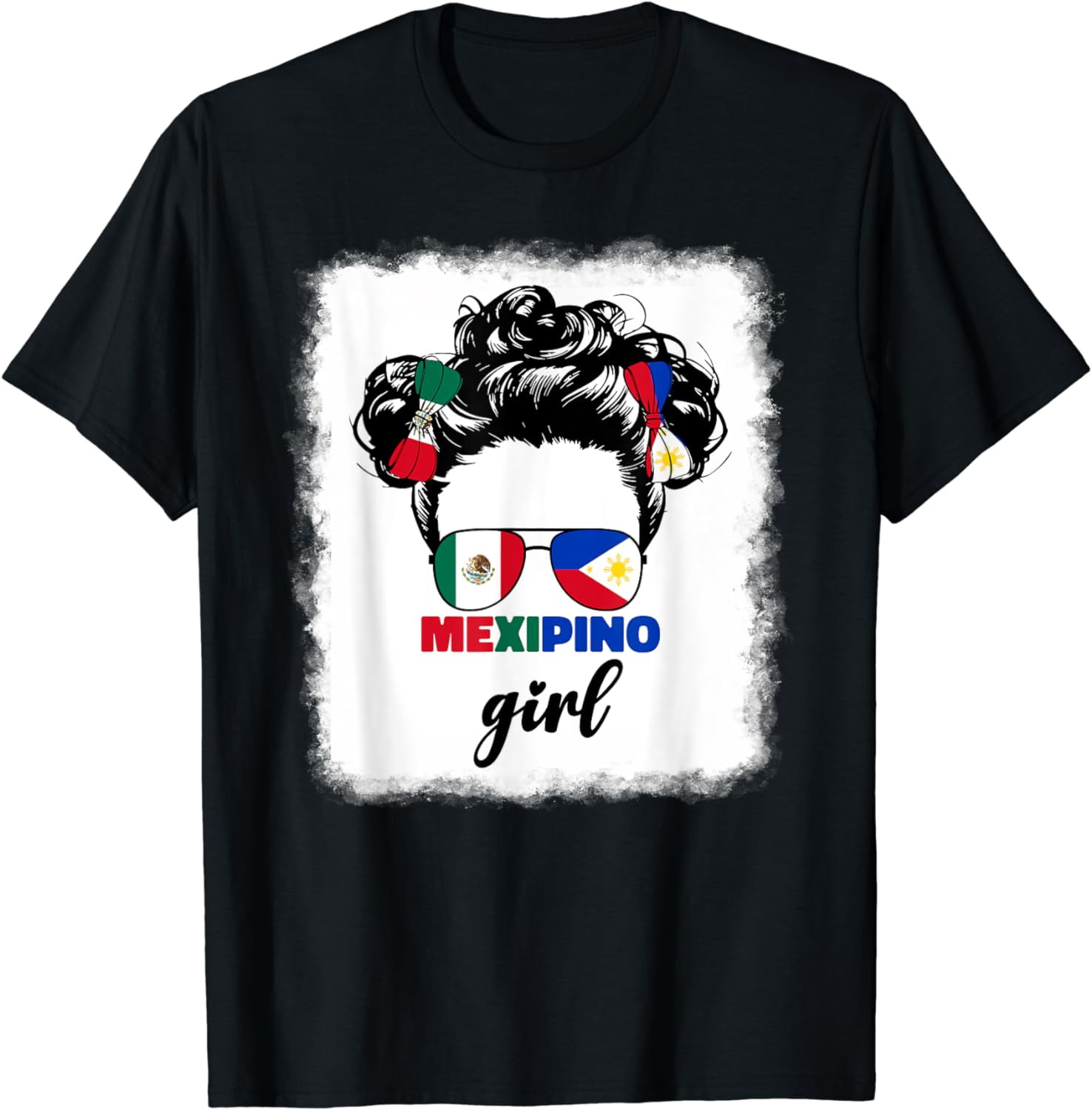 Half Mexican And Filipino Mexico Flag Mexipino Girl Kids Mix T-Shirt - Walmart.com