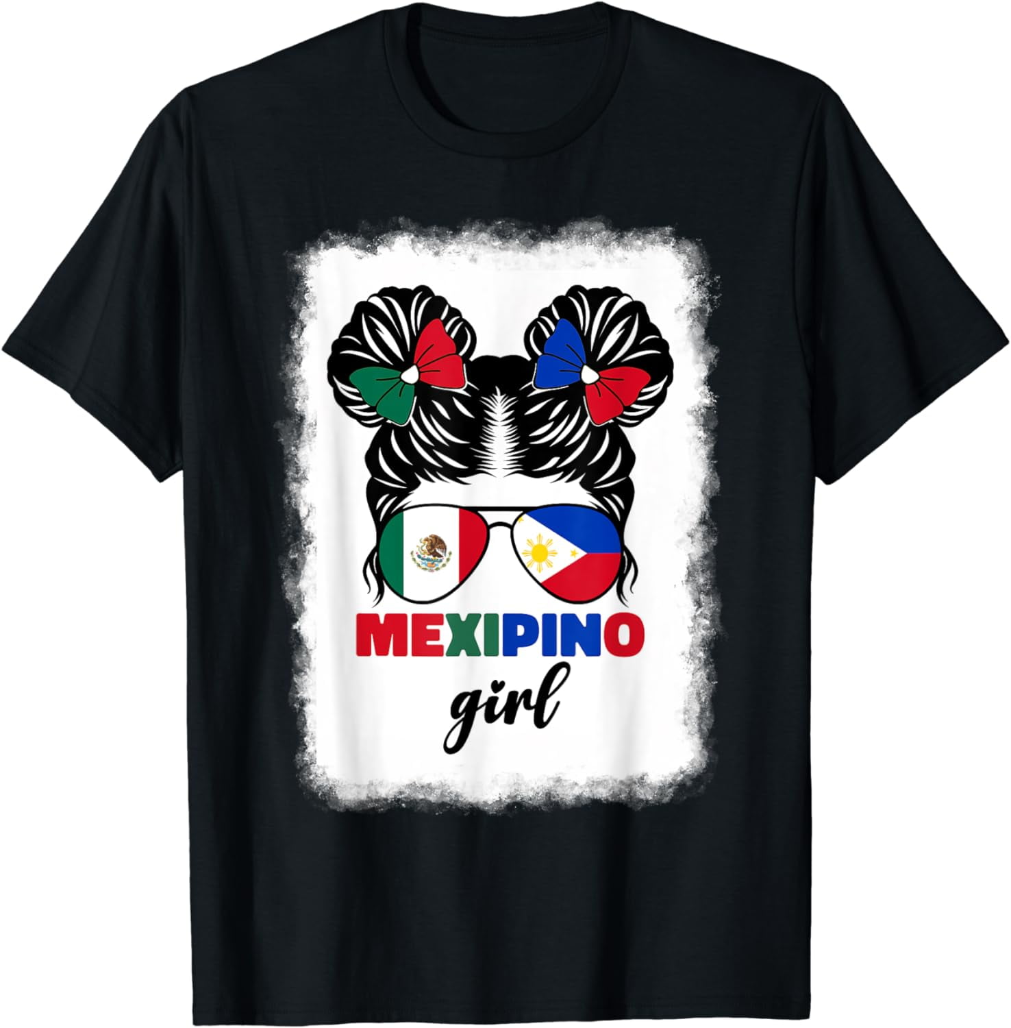 Half Mexican And Filipino Mexico Flag Mexipino Girl Kids Pun T-Shirt - Walmart.com